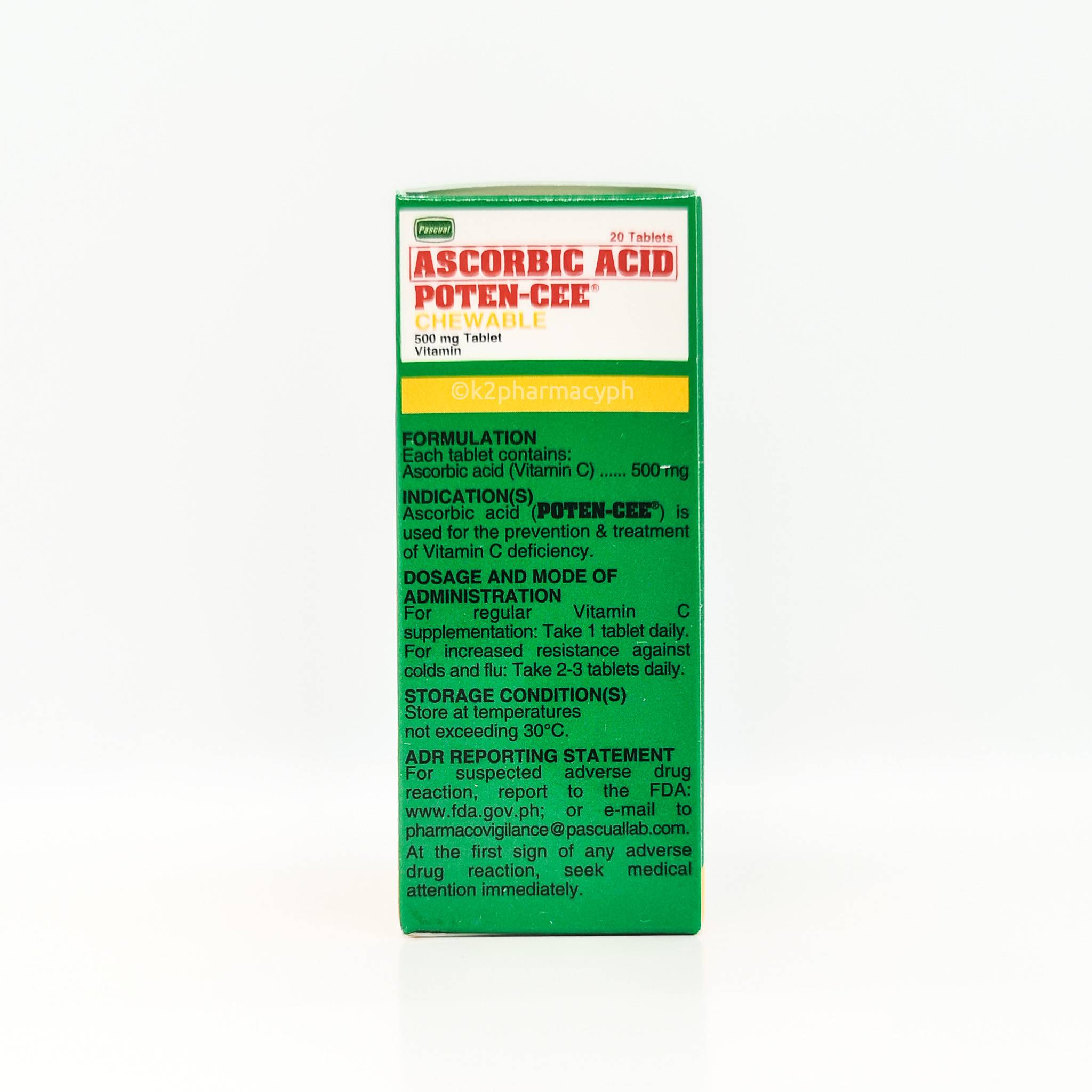 Poten-Cee® 500mg Chewable Tablet