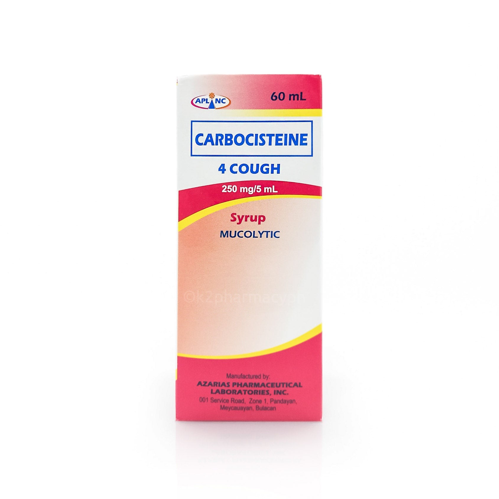 4 Cough Carbocisteine 250mg/5ml Syrup 60mL