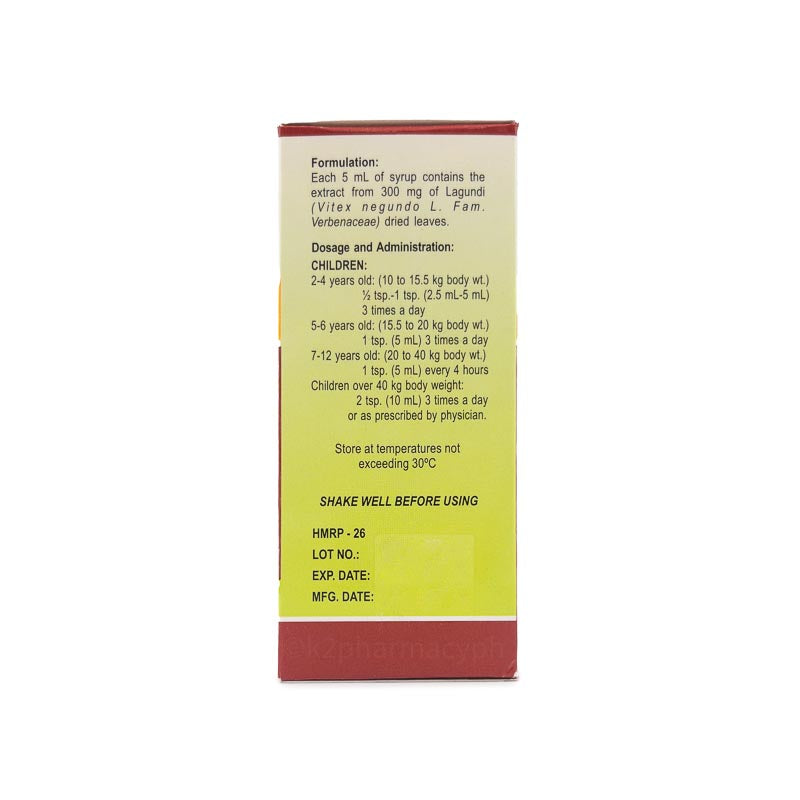 Ofplemed® Lagundi Leaf 300mg/5mL Syrup 60mL