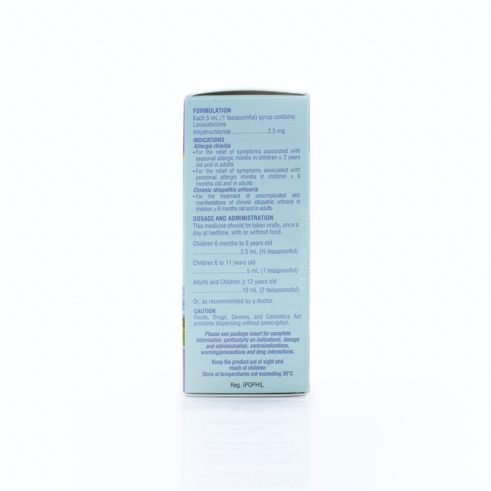 Allerzet ® 2.5 mg / 5 mL Syrup