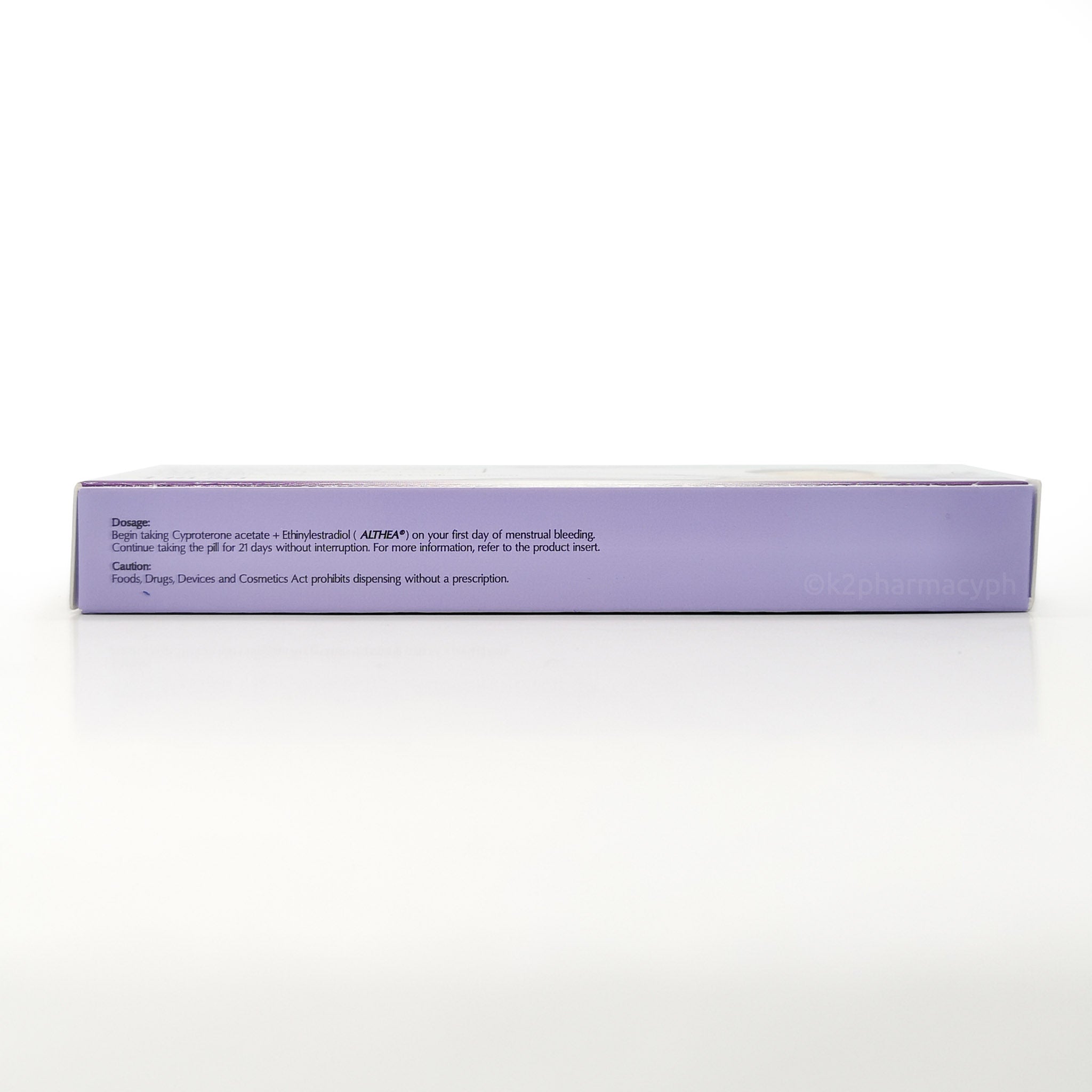 Althea® 2 mg / 35 mcg Tablet Anti-androgen / Estrogen (Hormonal ...