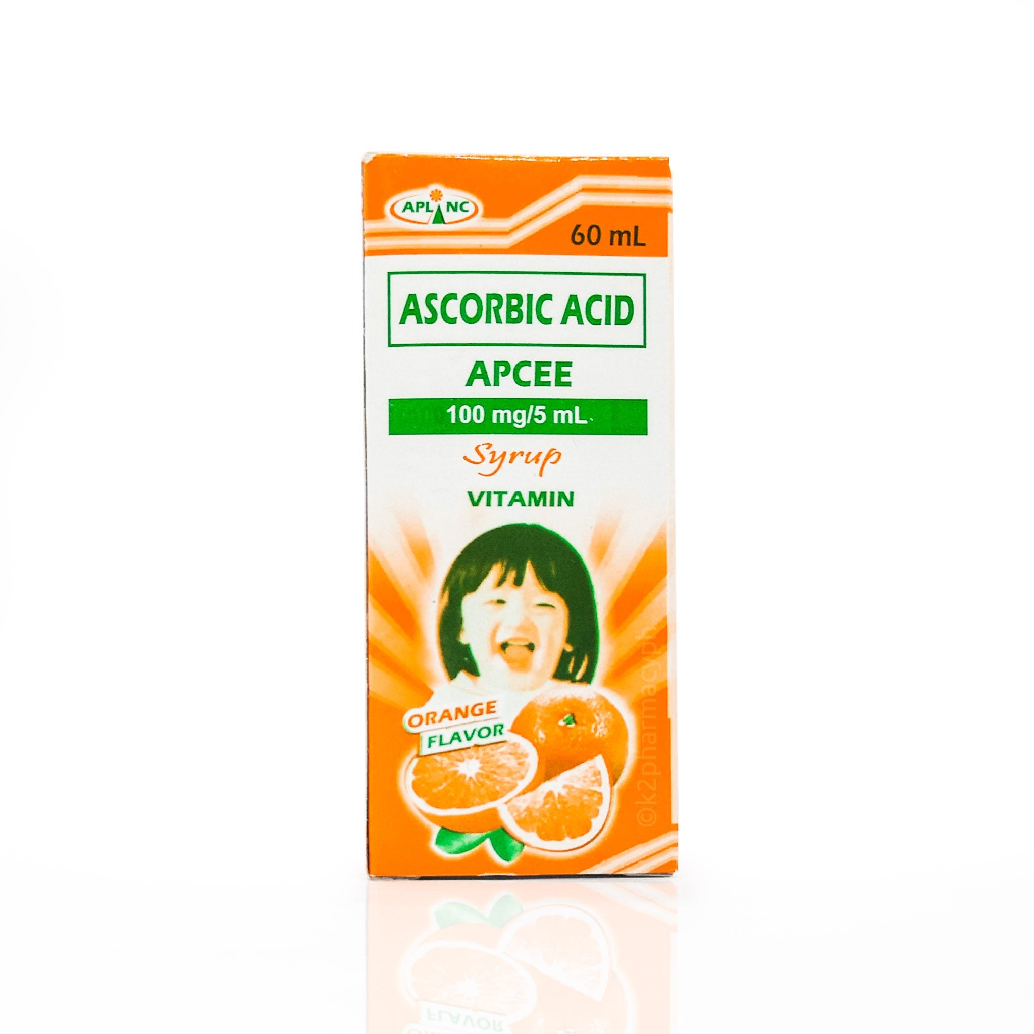 Apcee Kid's Ascorbic Acid 100mg/5mL Orange Syrup 60mL
