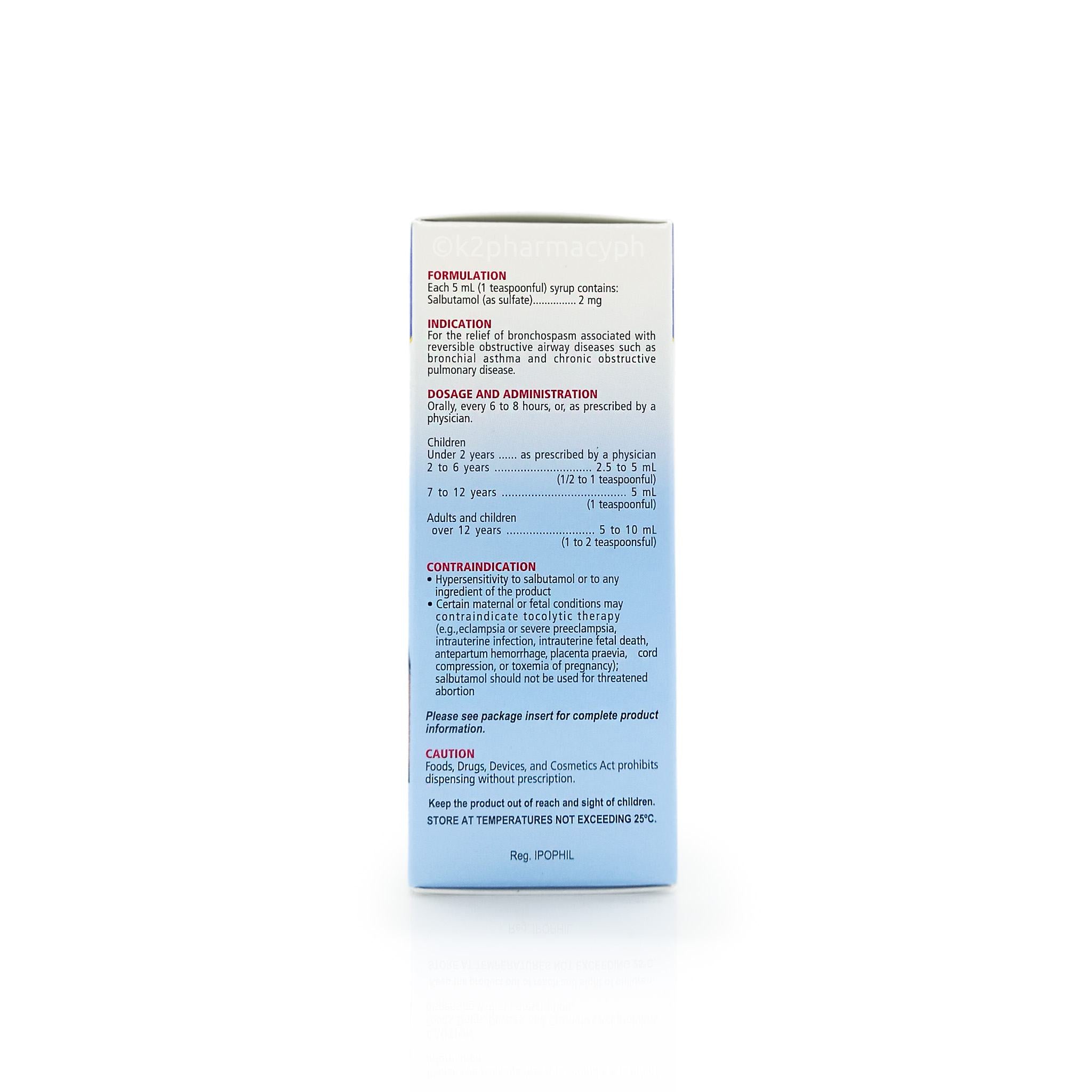 Asmalin® 2mg/5mL Syrup 60mL