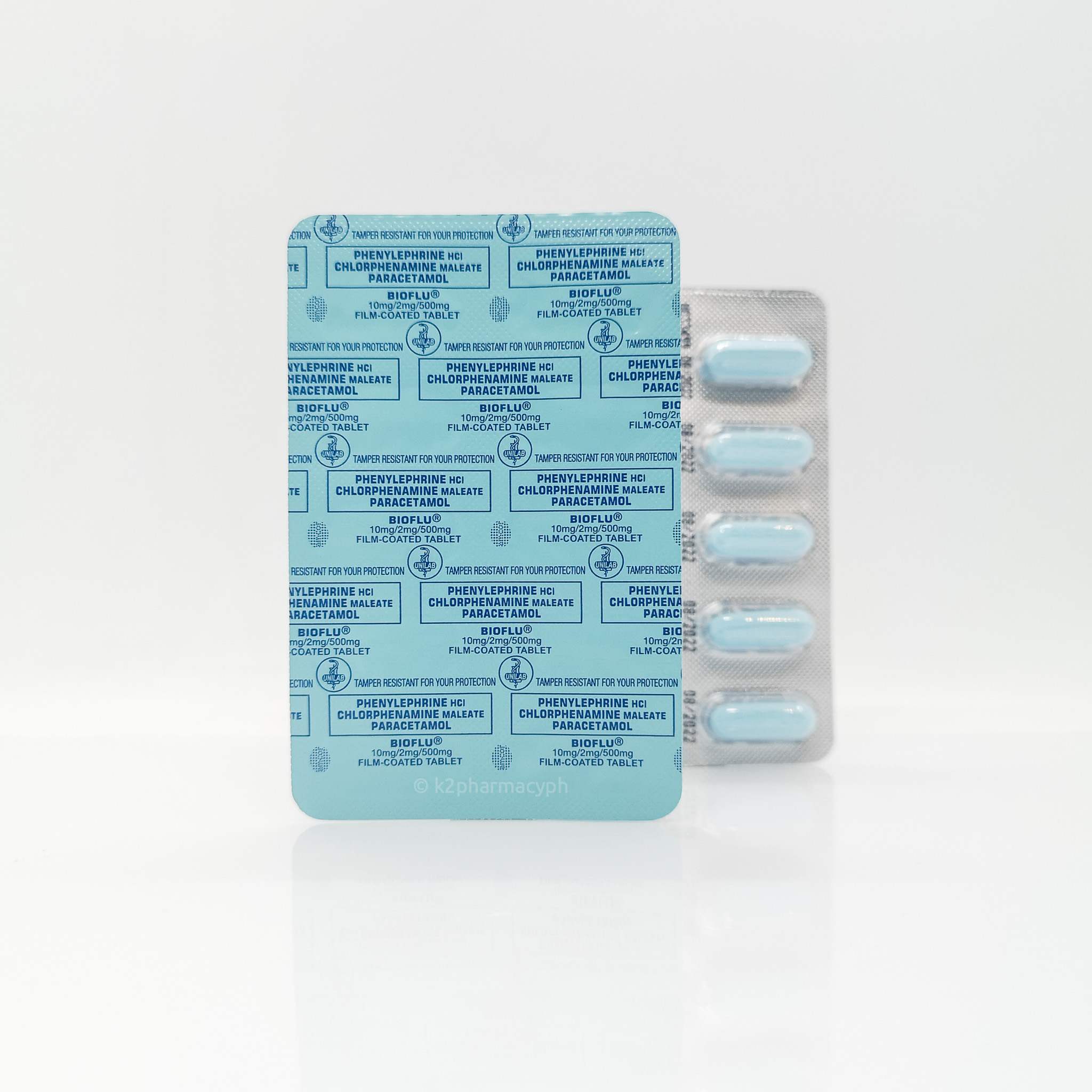 Bioflu® 10mg / 2mg / 500mg Film-Coated Tablet