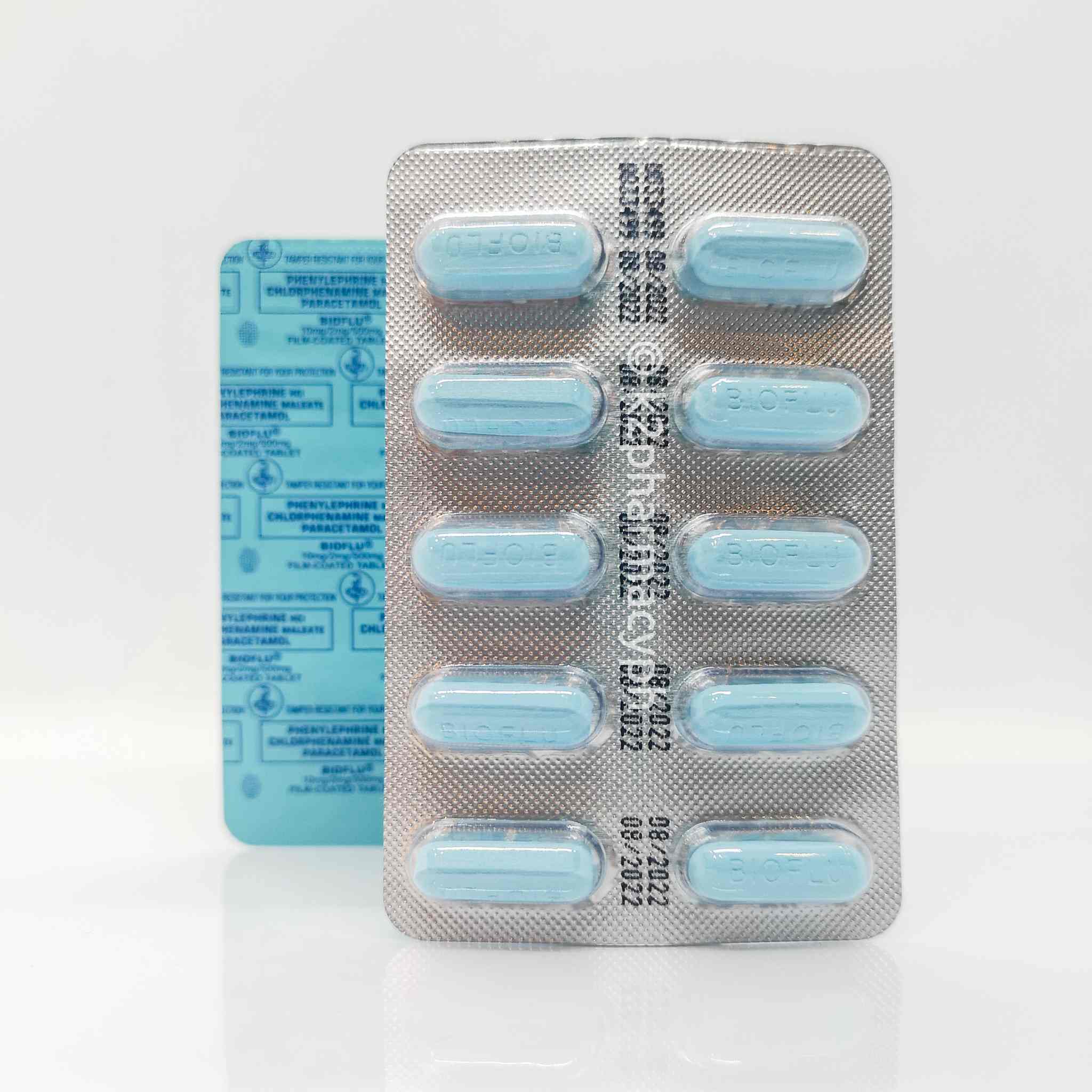 Bioflu® 10mg / 2mg / 500mg Film-Coated Tablet