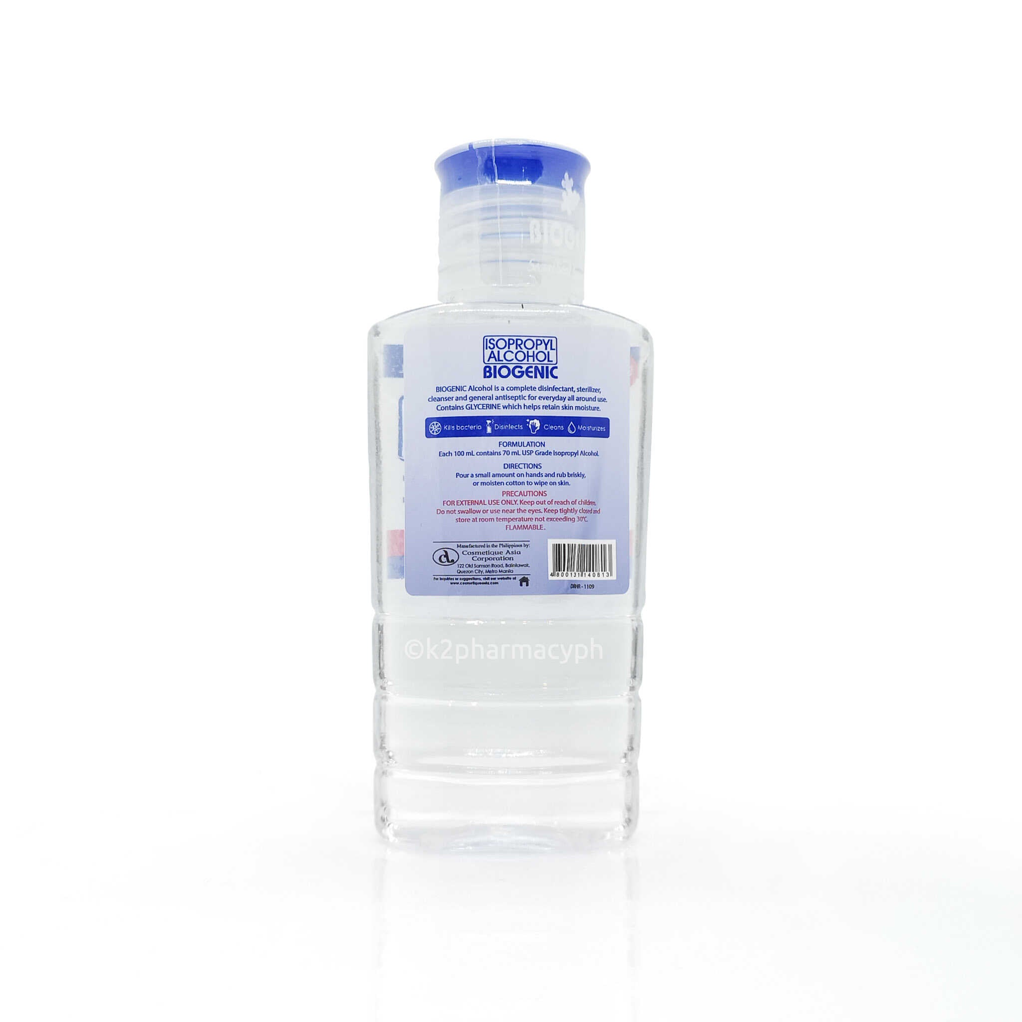 Biogenic 70% Solution Isopropyl Alcohol with Moisturizer 50ml-500ml