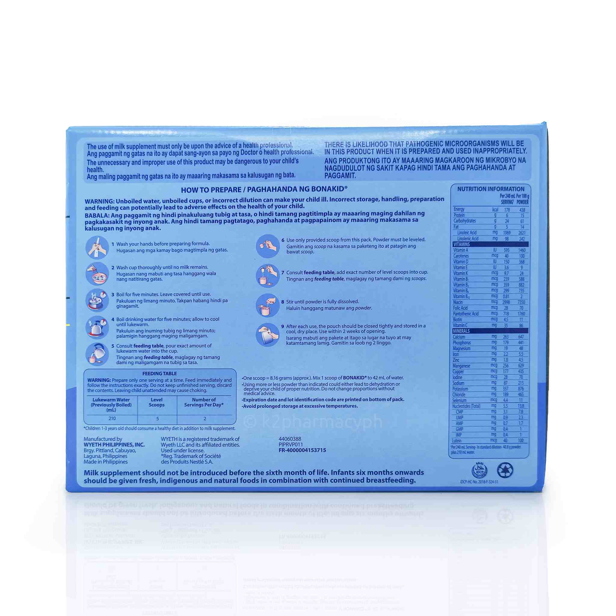 Bonakid® 1.6kg (400 g x 4) From 1-3 Years old