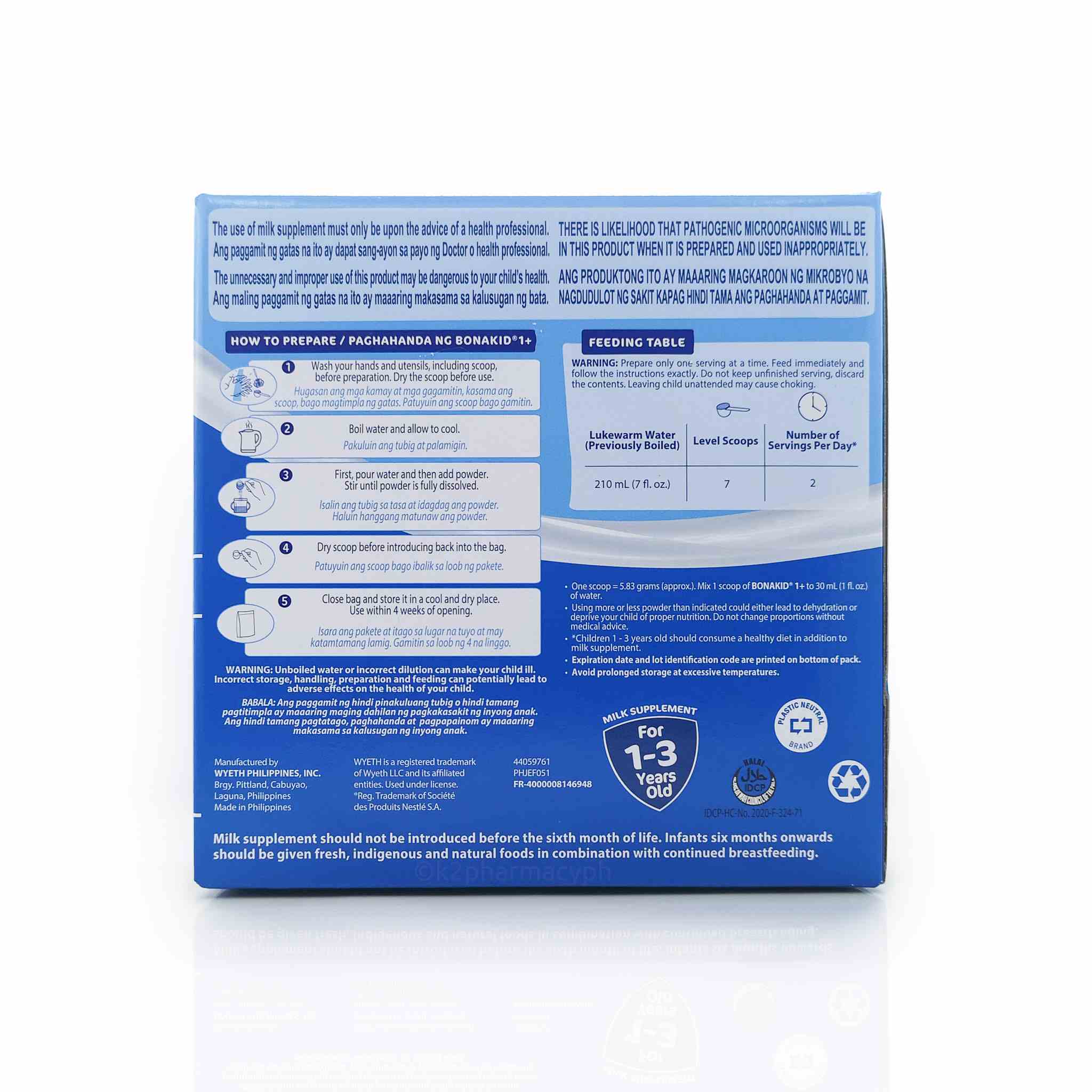 Bonakid®1+ Milk Supplement 1.2kg