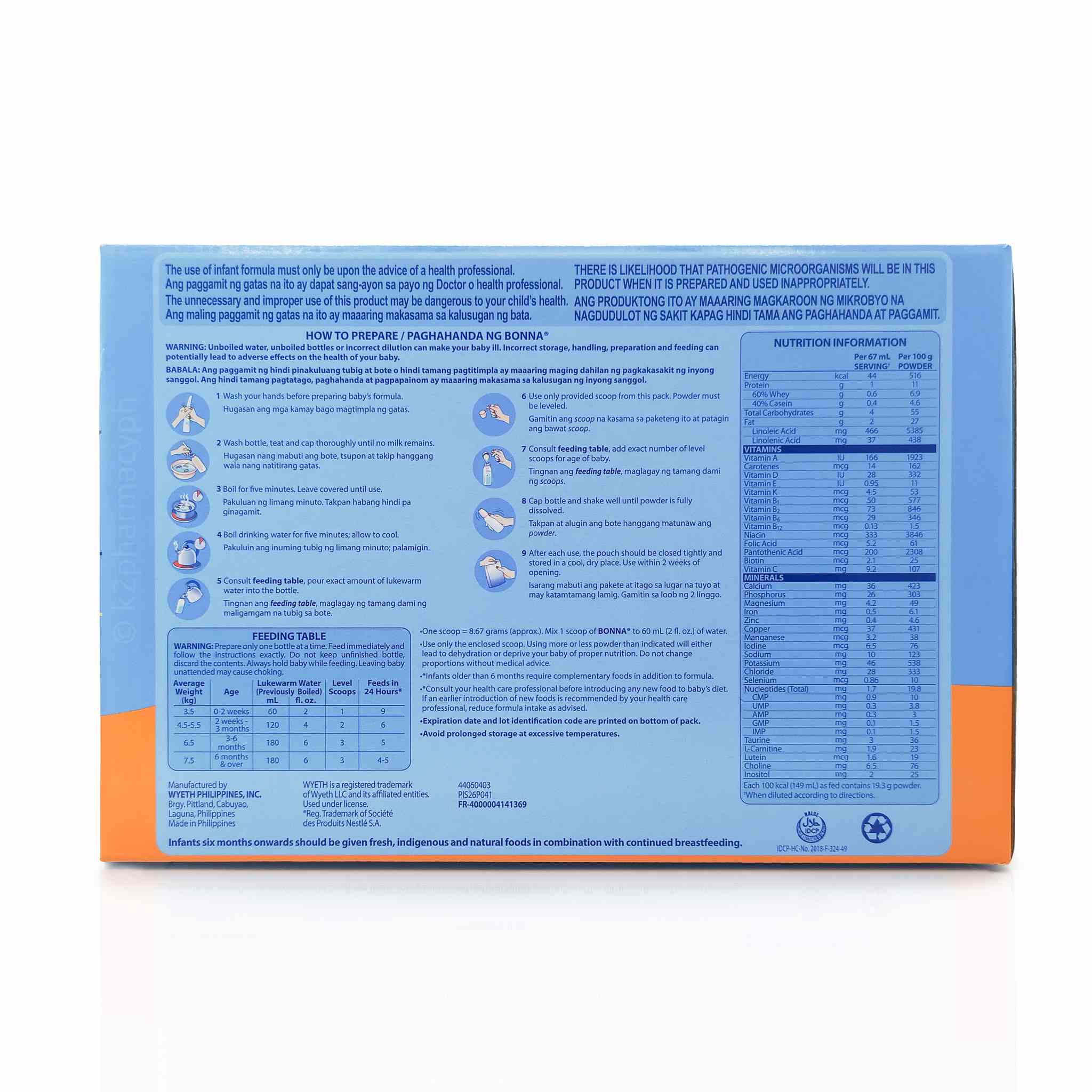 Bonna® Infant Formula Powder
