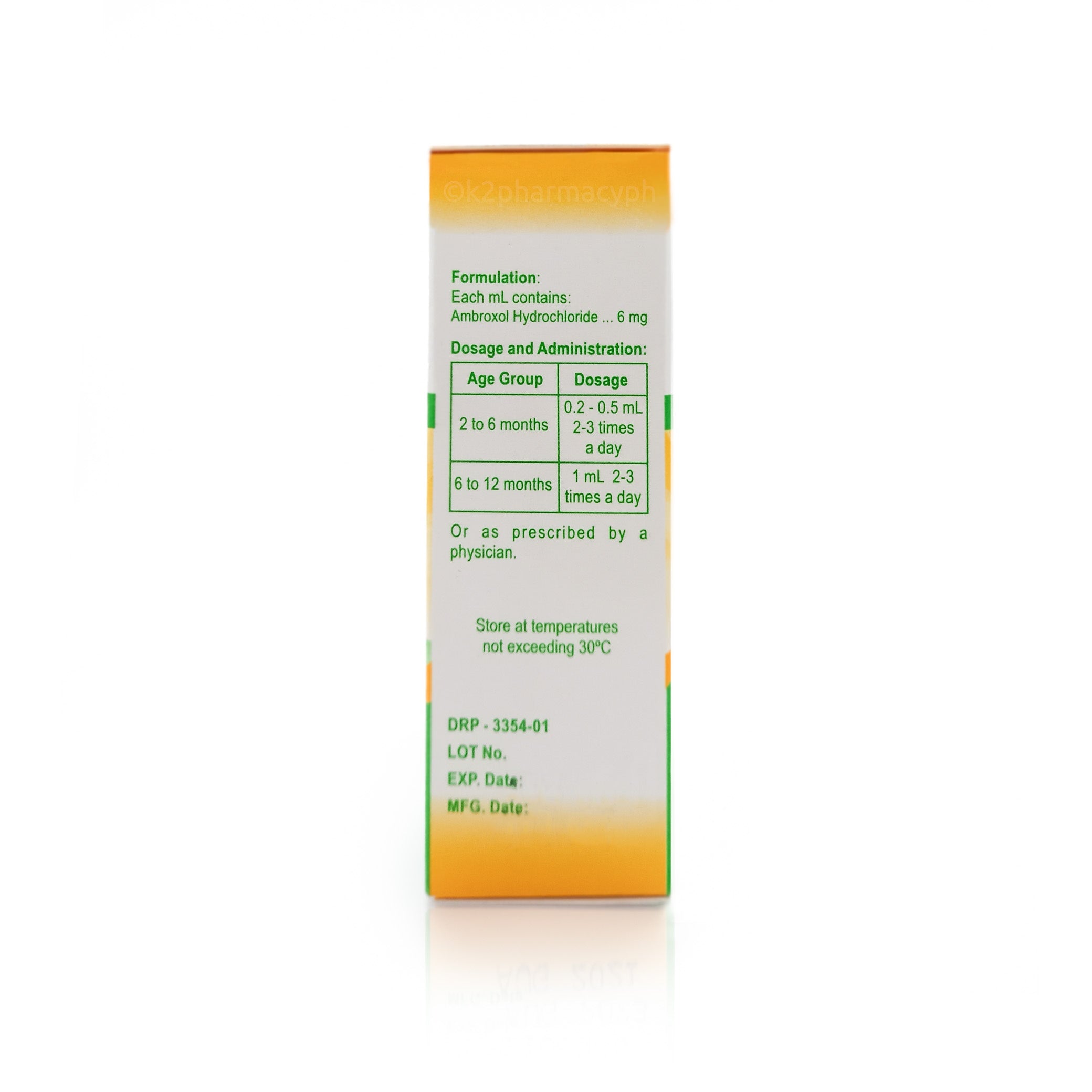 Bromux Ambroxol Hydrochloride 6mg/mL Oral Drops 15mL