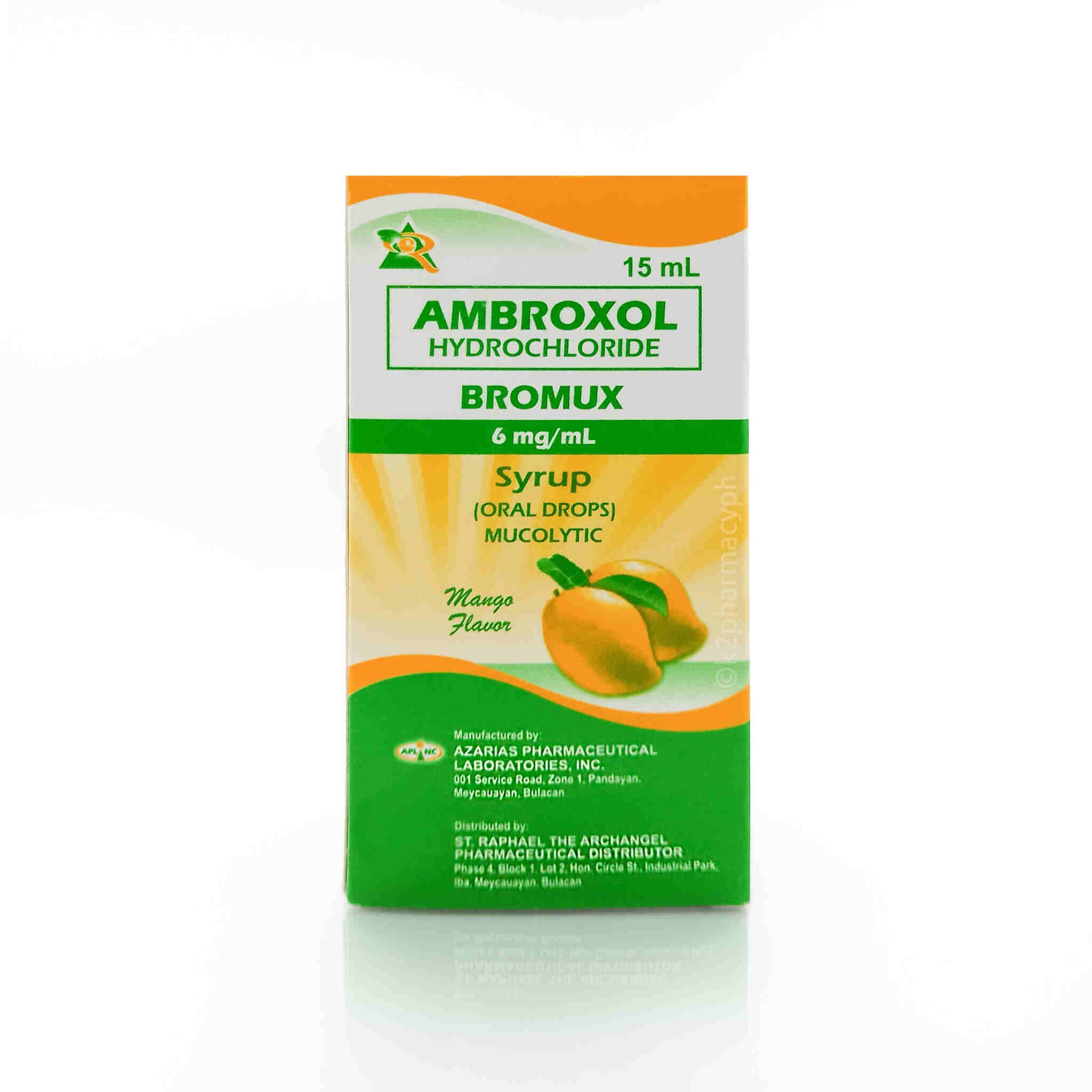 Bromux Ambroxol Hydrochloride 6mg/mL Oral Drops 15mL