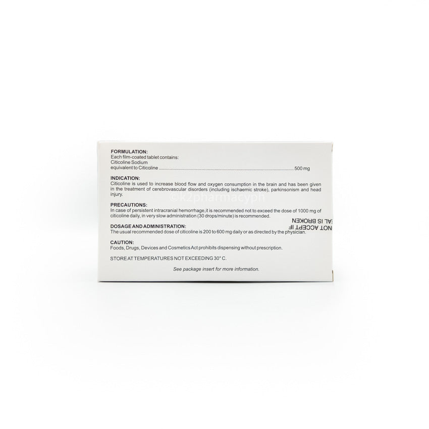 Citgo Citicoline 500mg Film-Coated Tablet Box of 10s