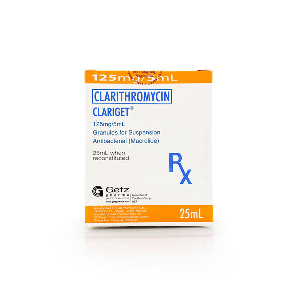 Clariget® Granules for Suspension 125mg/5mL Clarithromycin