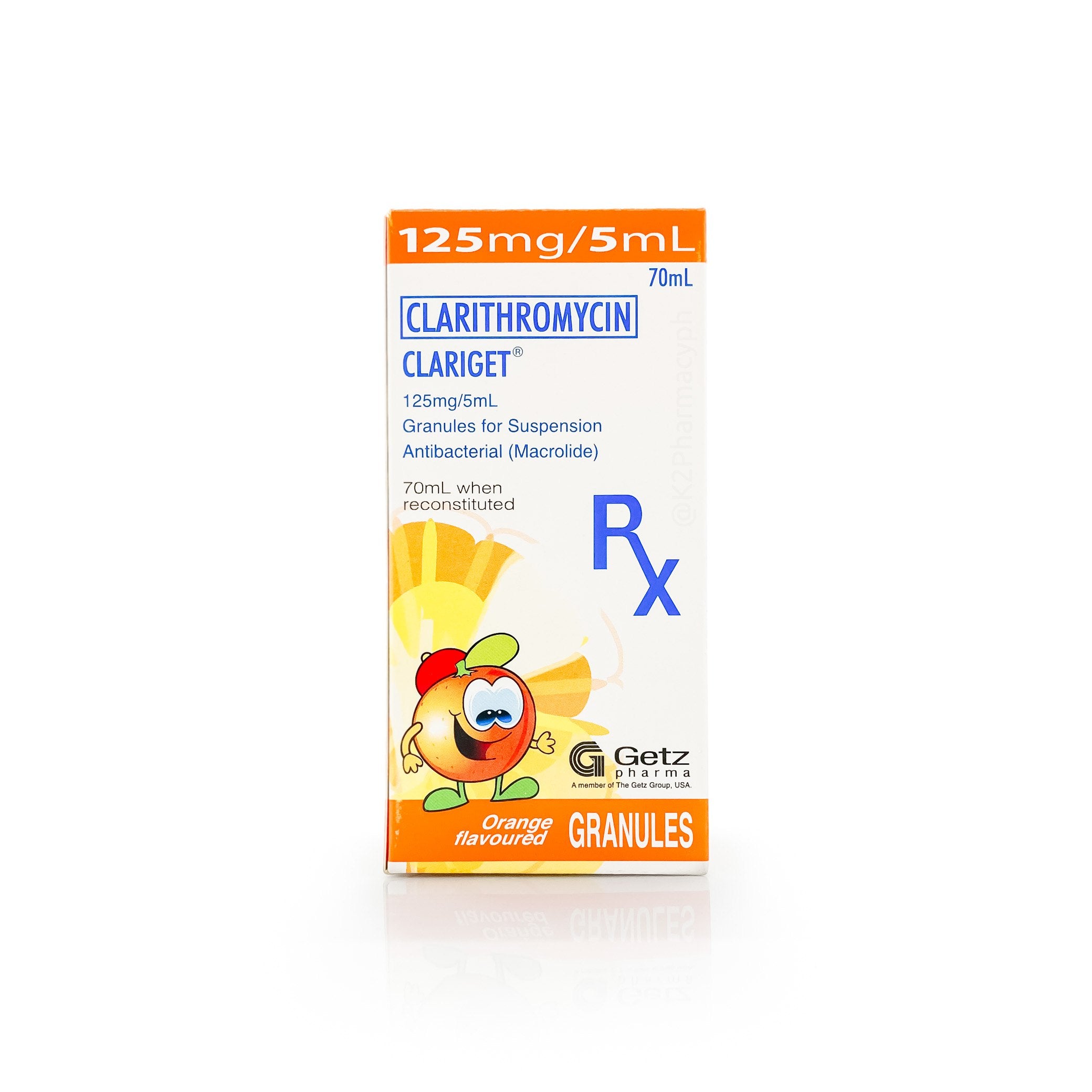 Clariget® Granules for Suspension 125mg/5mL Clarithromycin