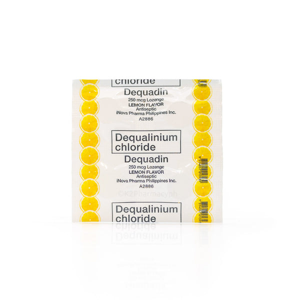 Dequadine 250mcg Lozenge Lemon