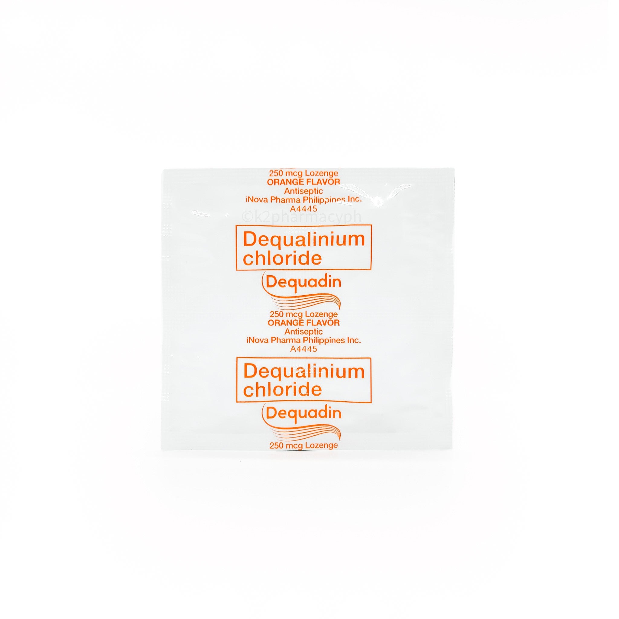 Dequadine 250mcg Lozenge Orange