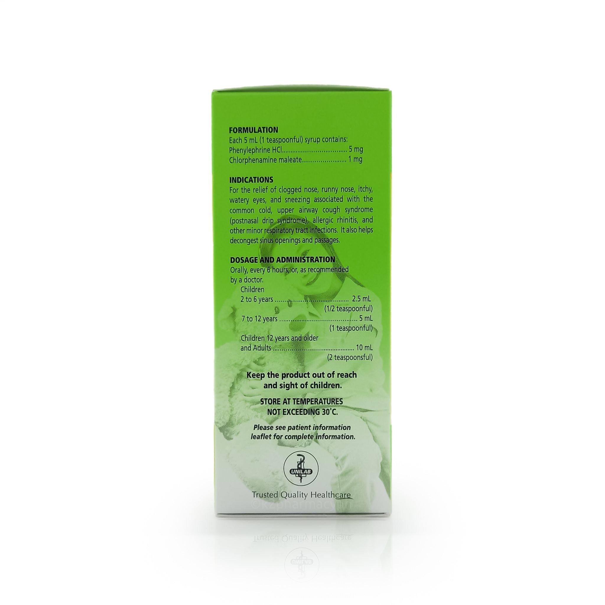 Disudrin® 5mg/1mg per 5mL Syrup Great fruit flavor 120mL