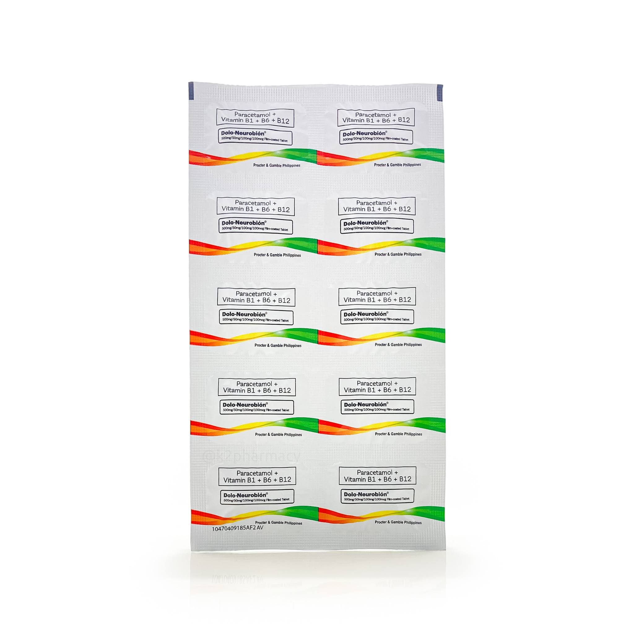 Dolo - Neurobion® Paracetamol + Vitamin B1 + Vitamin B6 + Vitamin B12 ...