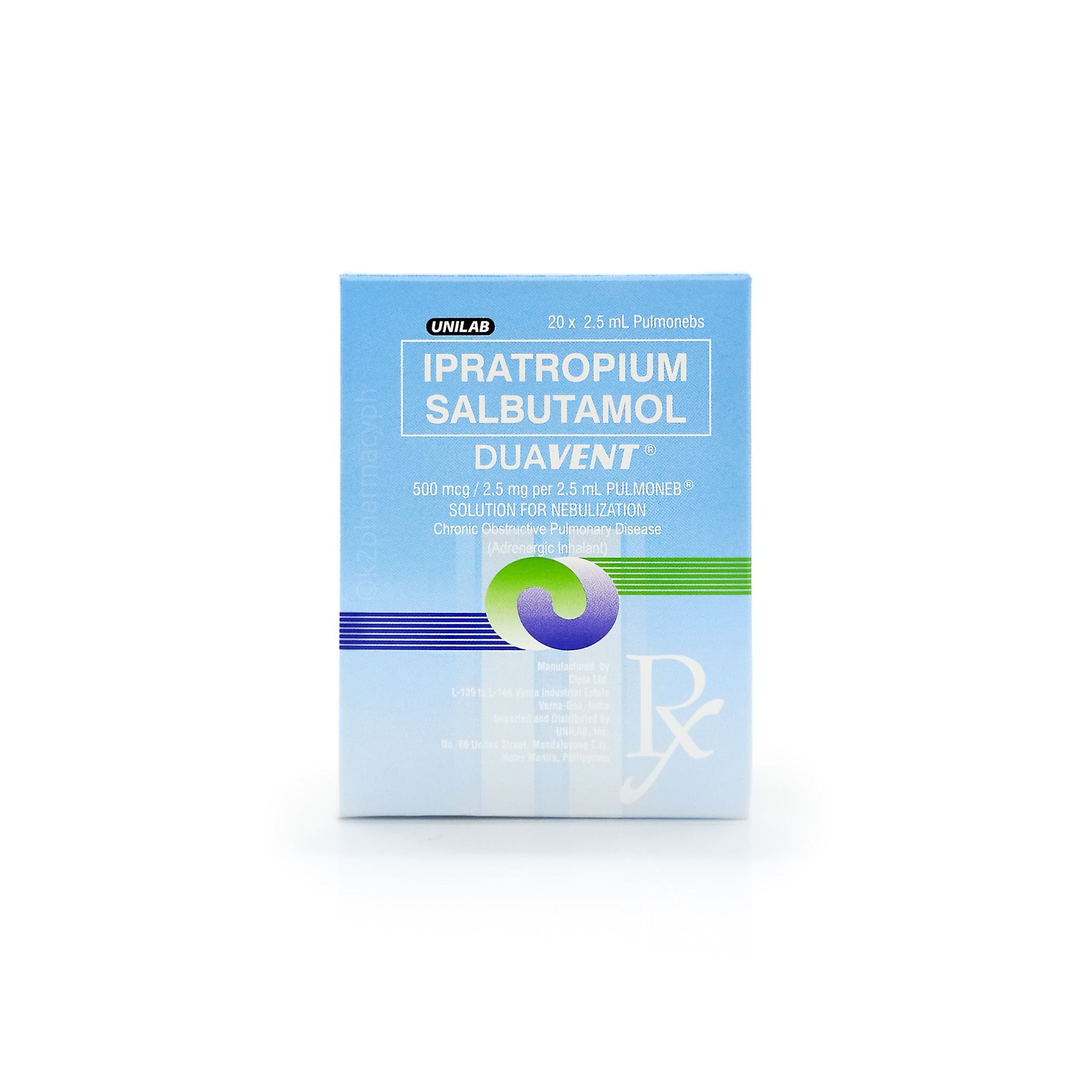 Duavent® Ipratropium Salbutamol Pulmoneb® Solution for Nebulization ...
