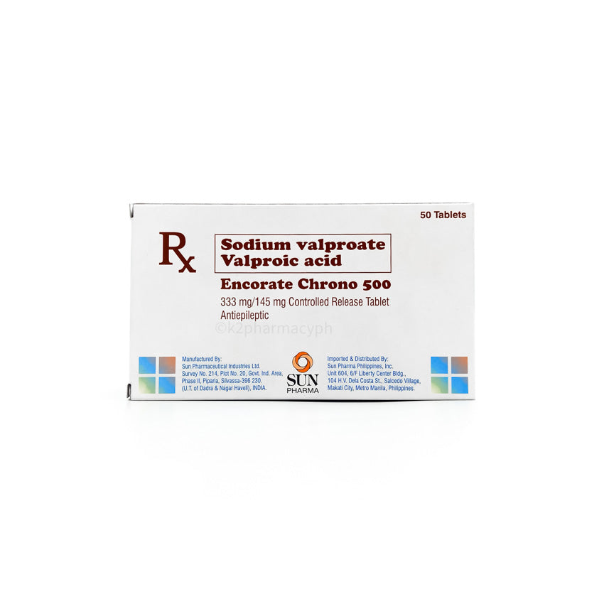 Encorate Chrono 500 333mg/145mg Controlled Release Tablet