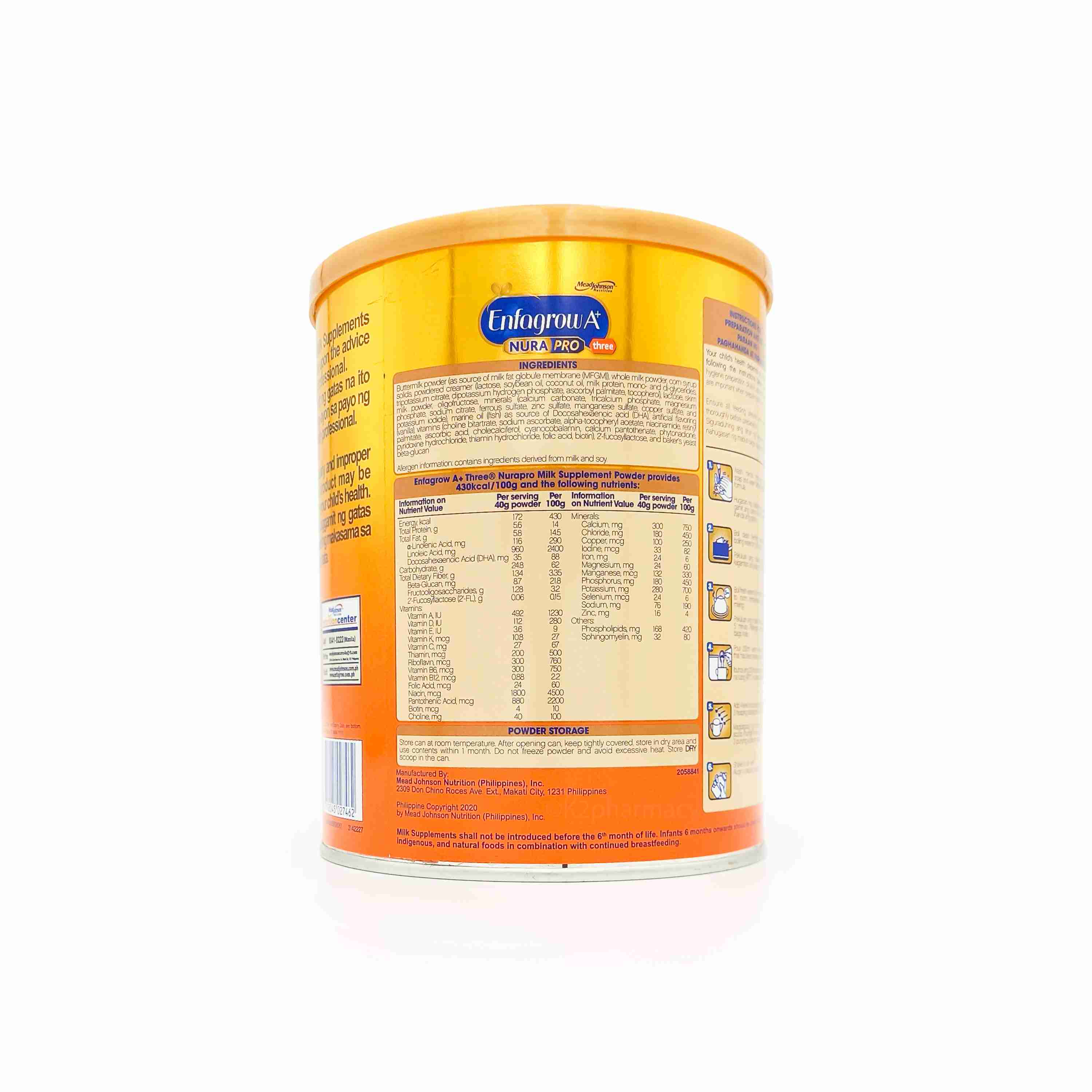 Enfagrow A+ Three Nura Pro Milk Supplement Powder 900g