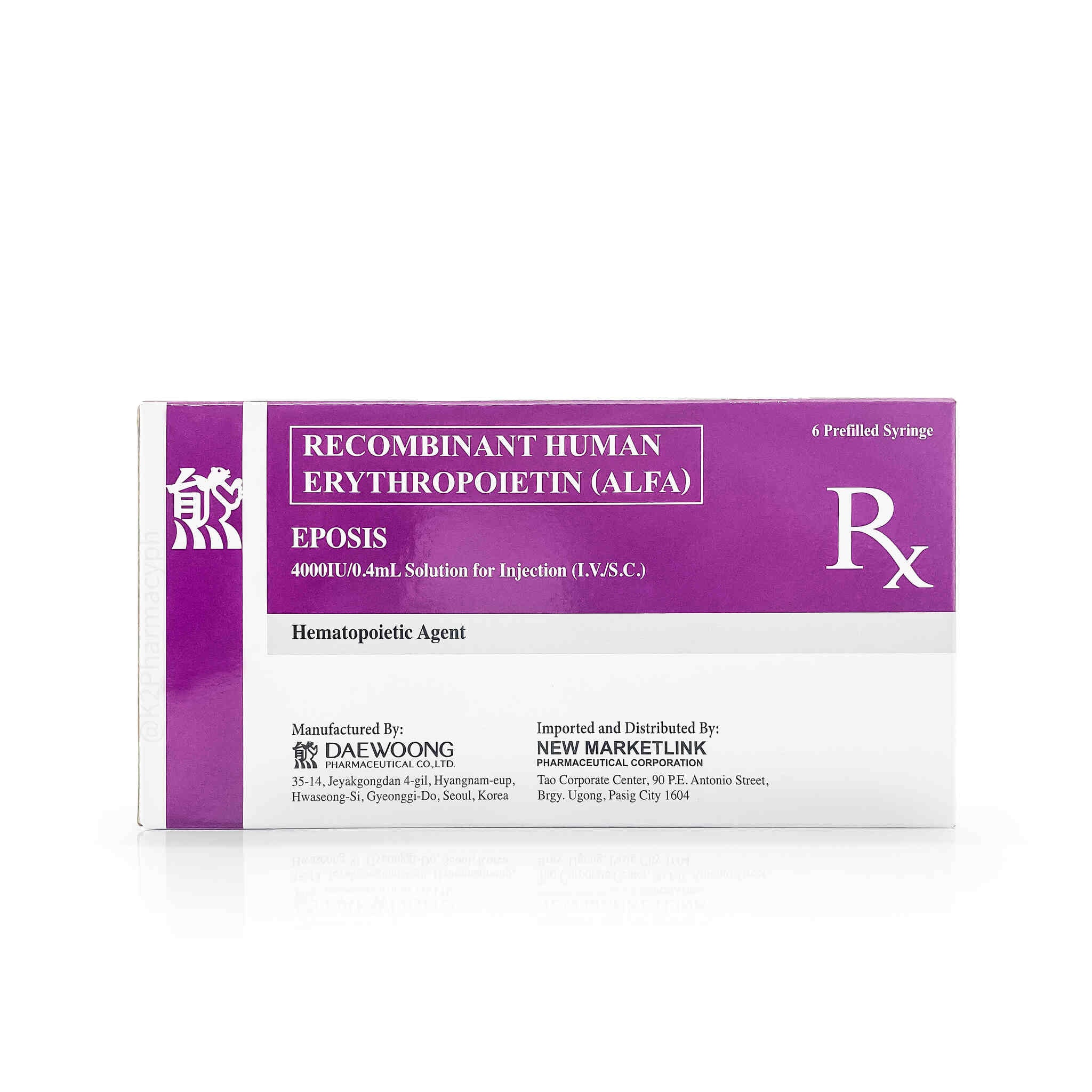 All / Eposis 4000IU/0.4mL Solution for Injection (I.V/S.C)