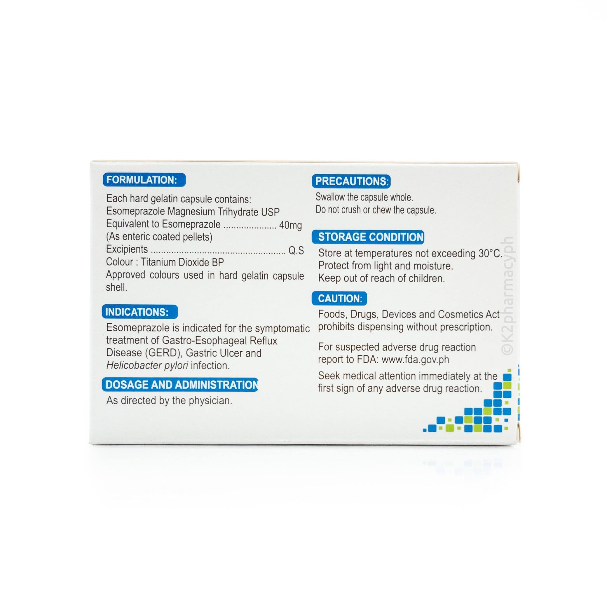 Esometor 40 Esomeprazole 40mg Delayed-Release Capsule