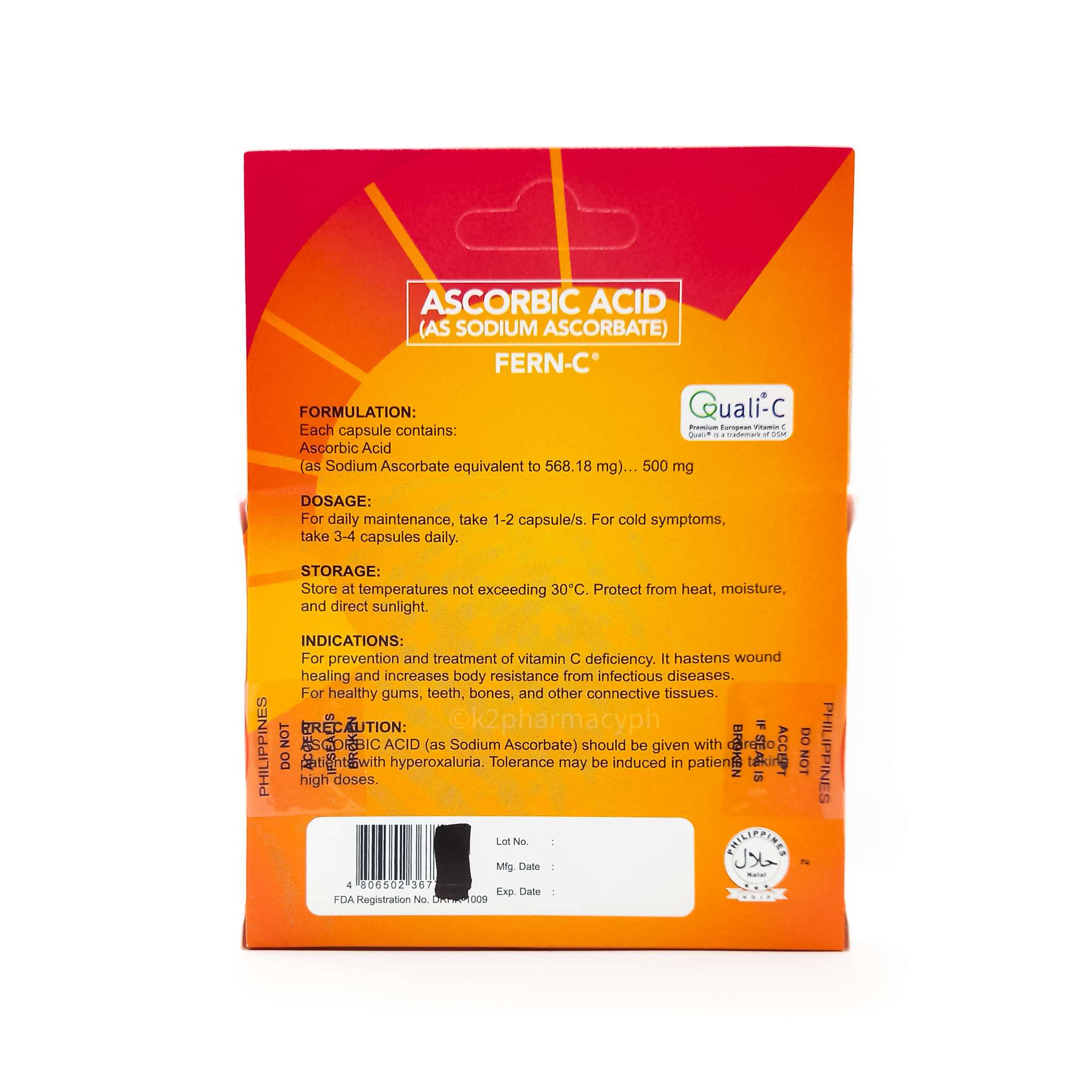Fern-C® Plus+ 500mg/10mg Capsule
