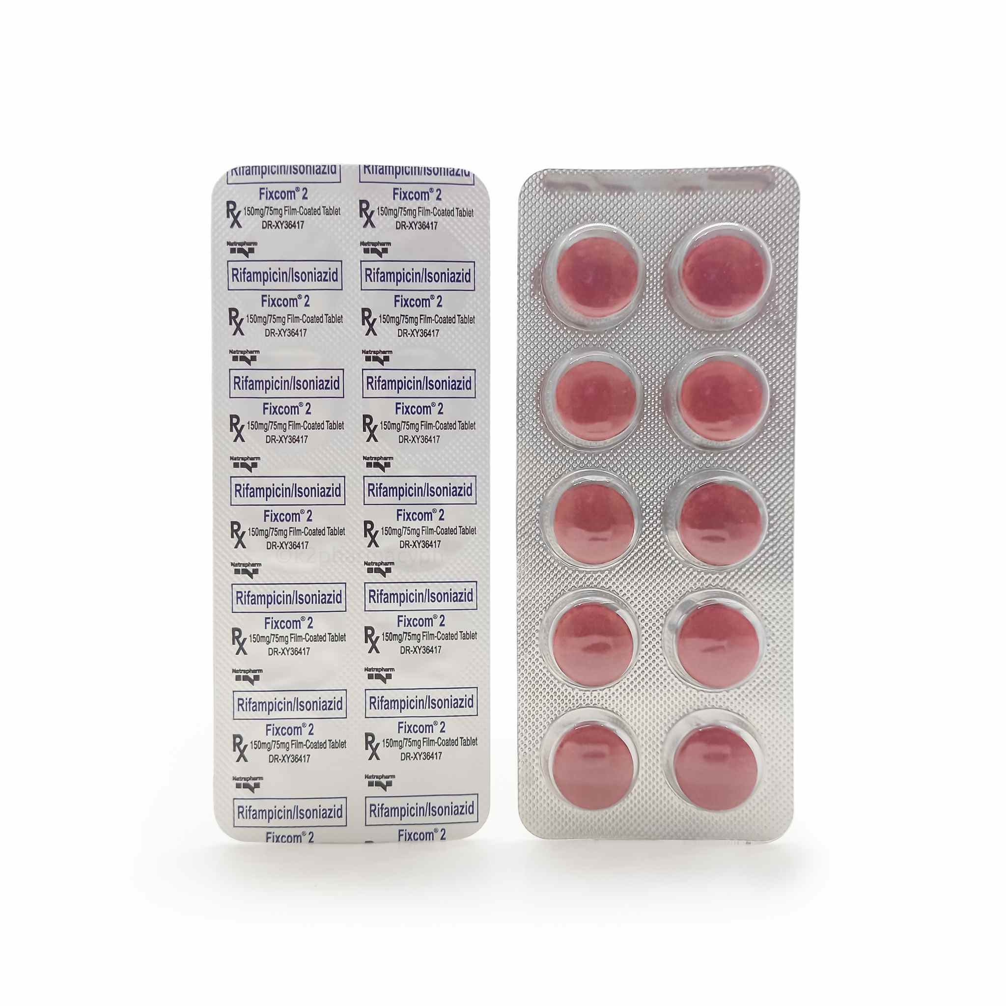 Fixcom®2 150mg Rifampicin75mg Isoniazid Film-coated Tablets