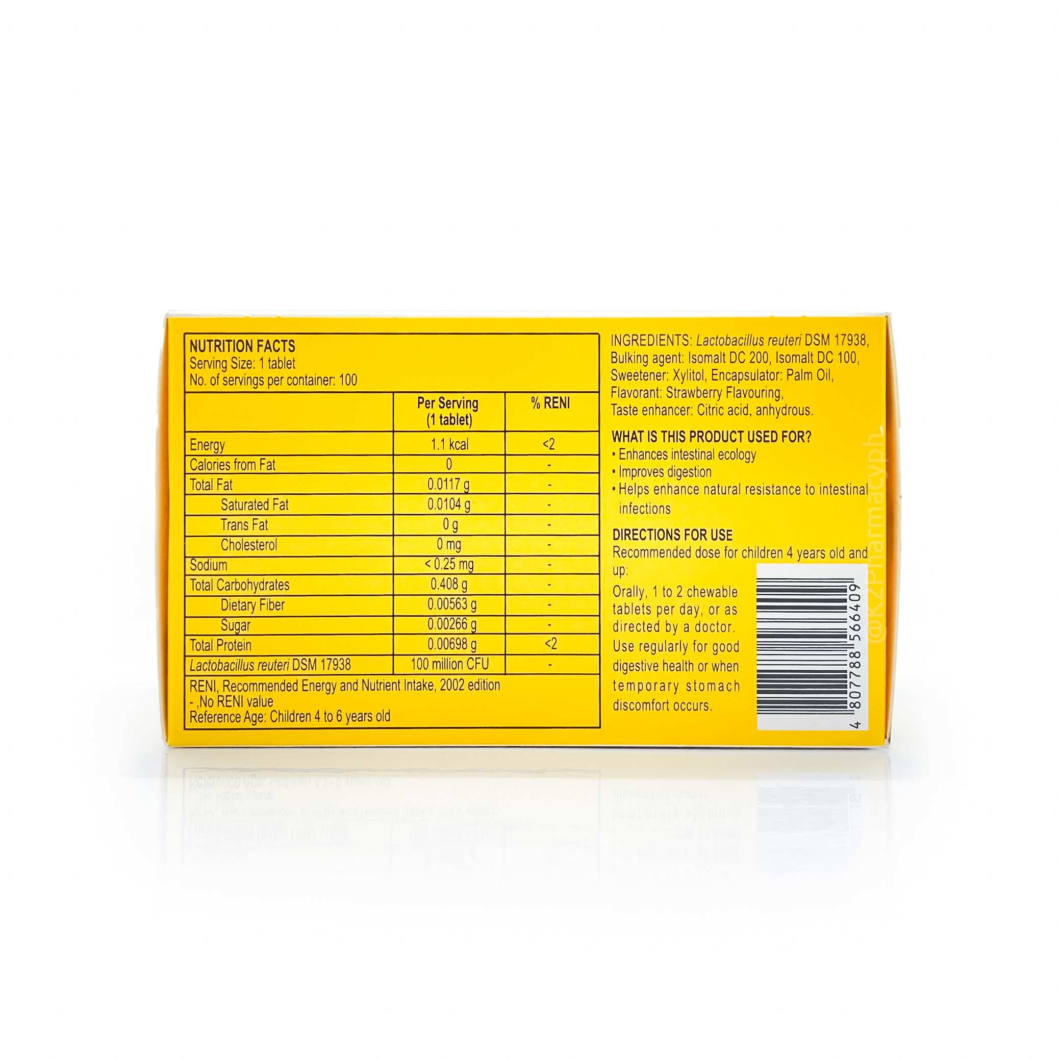 Flotera® BioGaia Lactobacillus reuteri ProTectis® Food Supplement Powder