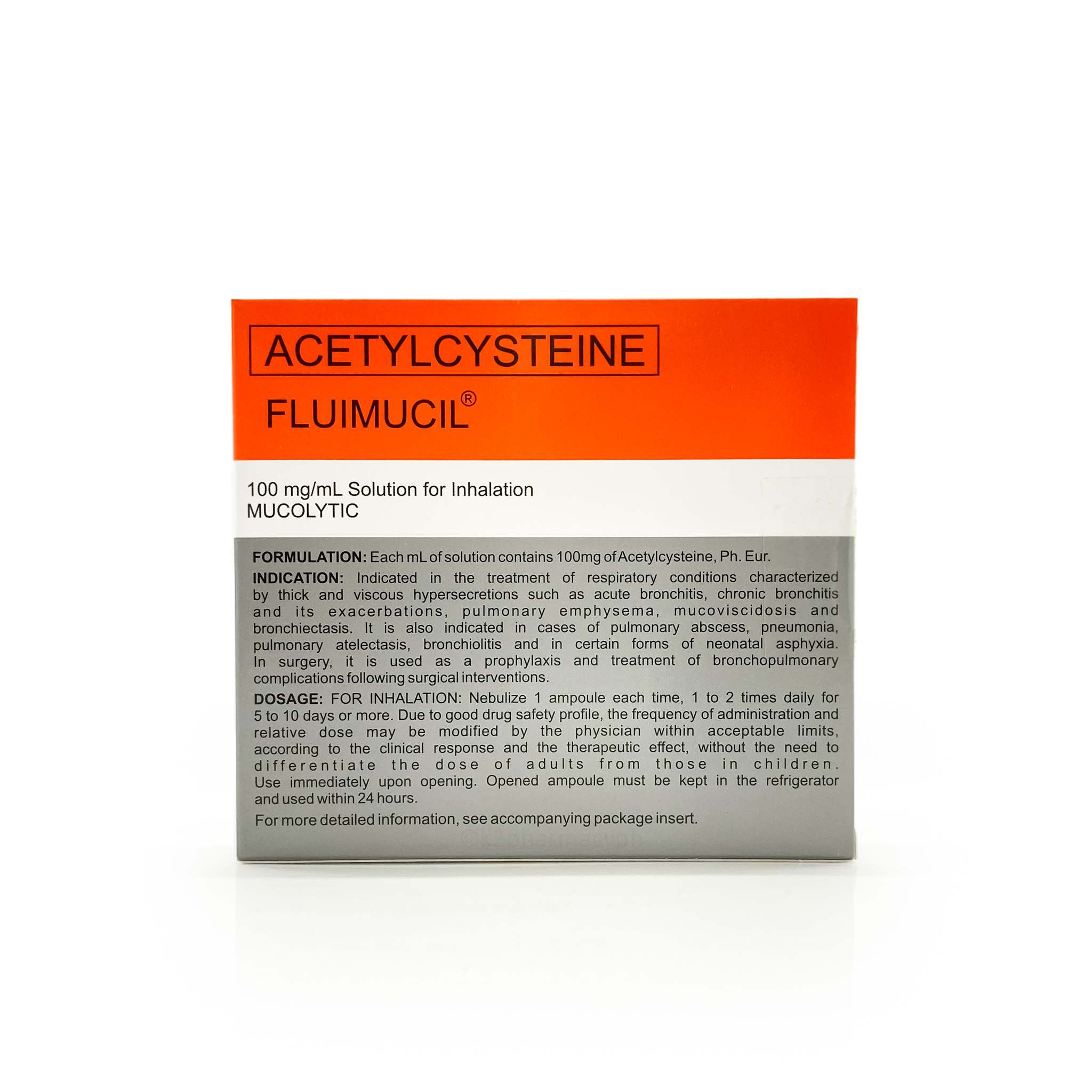 Fluimucil® 100mg/mL Solution for Inhalation 3mL