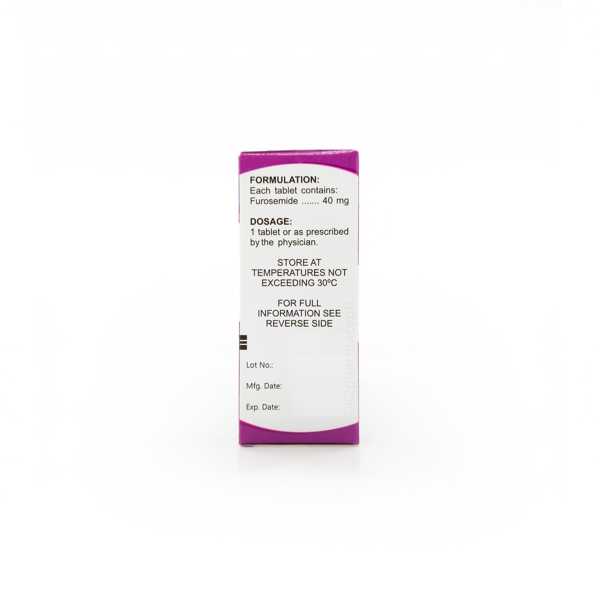 Fusedex Furosemide 40mg Tablet