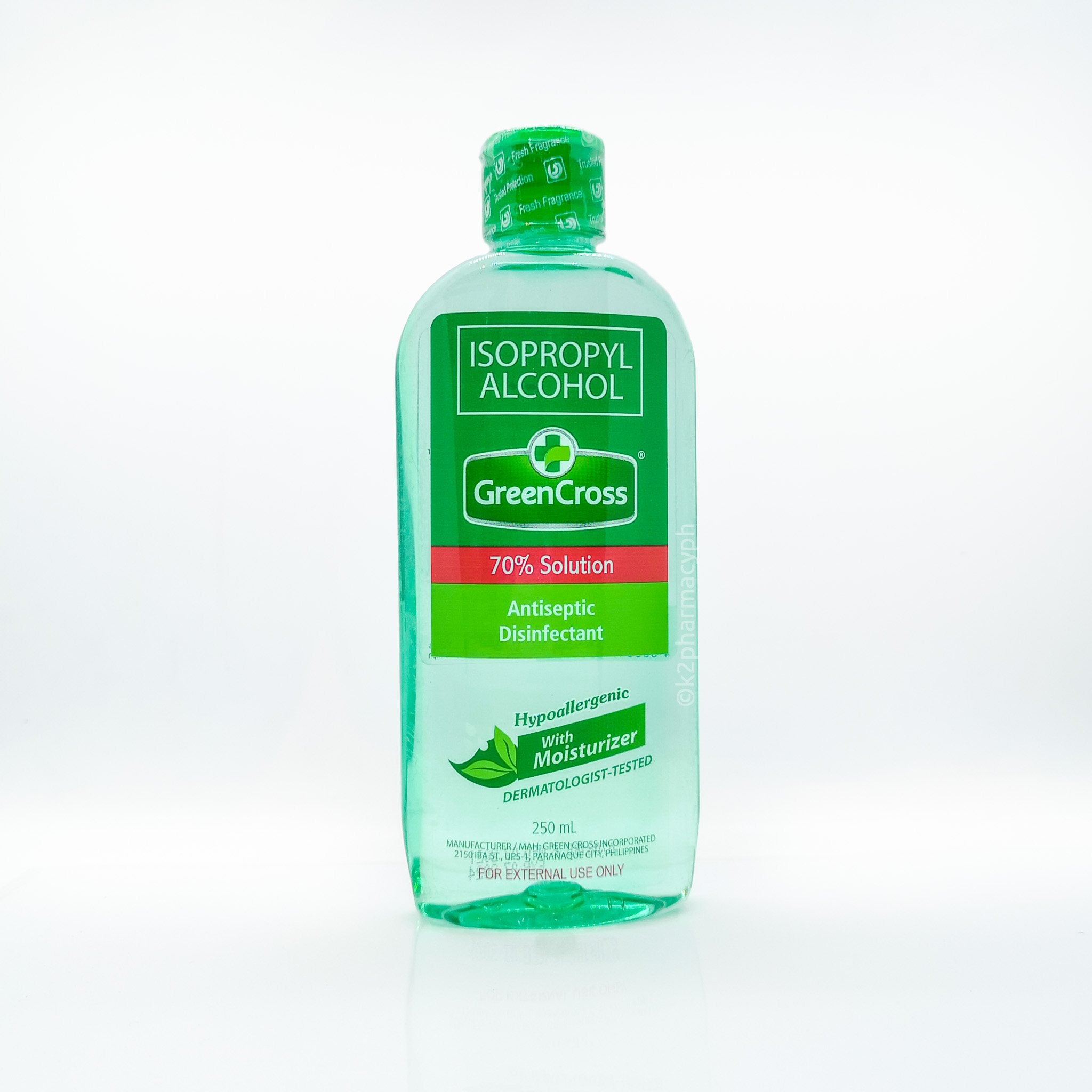 Green Cross® 70% Isopropyl Alcohol with Moisturizer 150mL - 1 Gallon / 3785mL