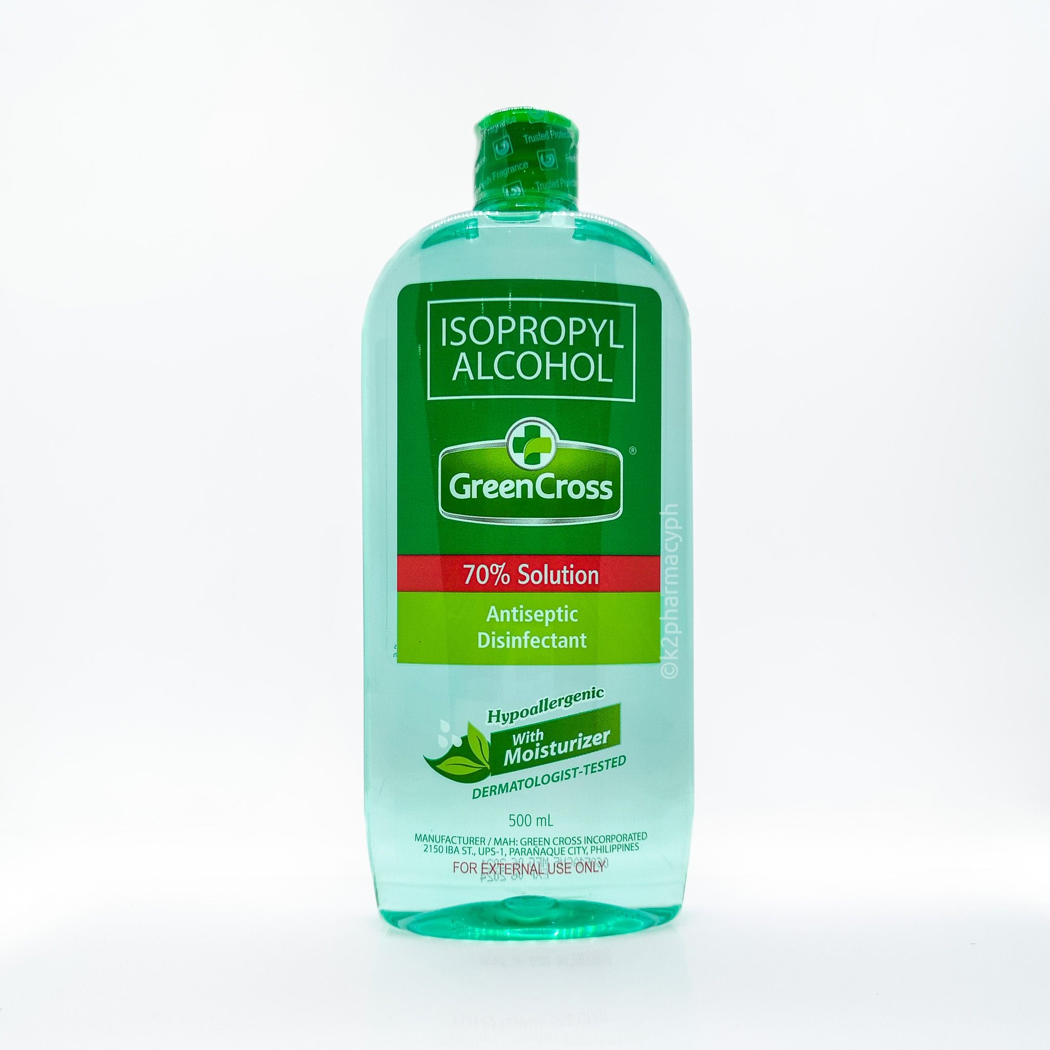 Green Cross® 70% Isopropyl Alcohol with Moisturizer 150mL - 1 Gallon / 3785mL