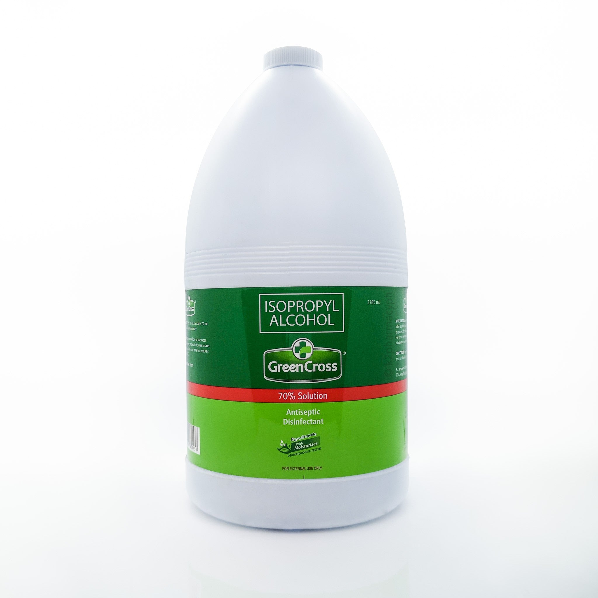 Green Cross® 70% Isopropyl Alcohol with Moisturizer 150mL - 1 Gallon ...