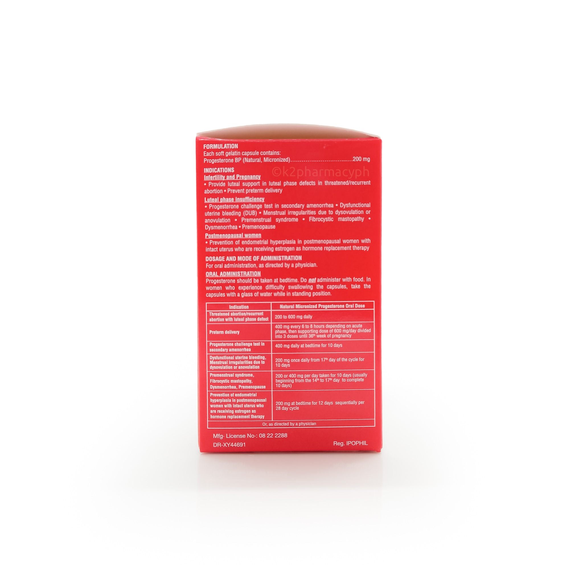 Heragest® Progesterone 200mg Capsule