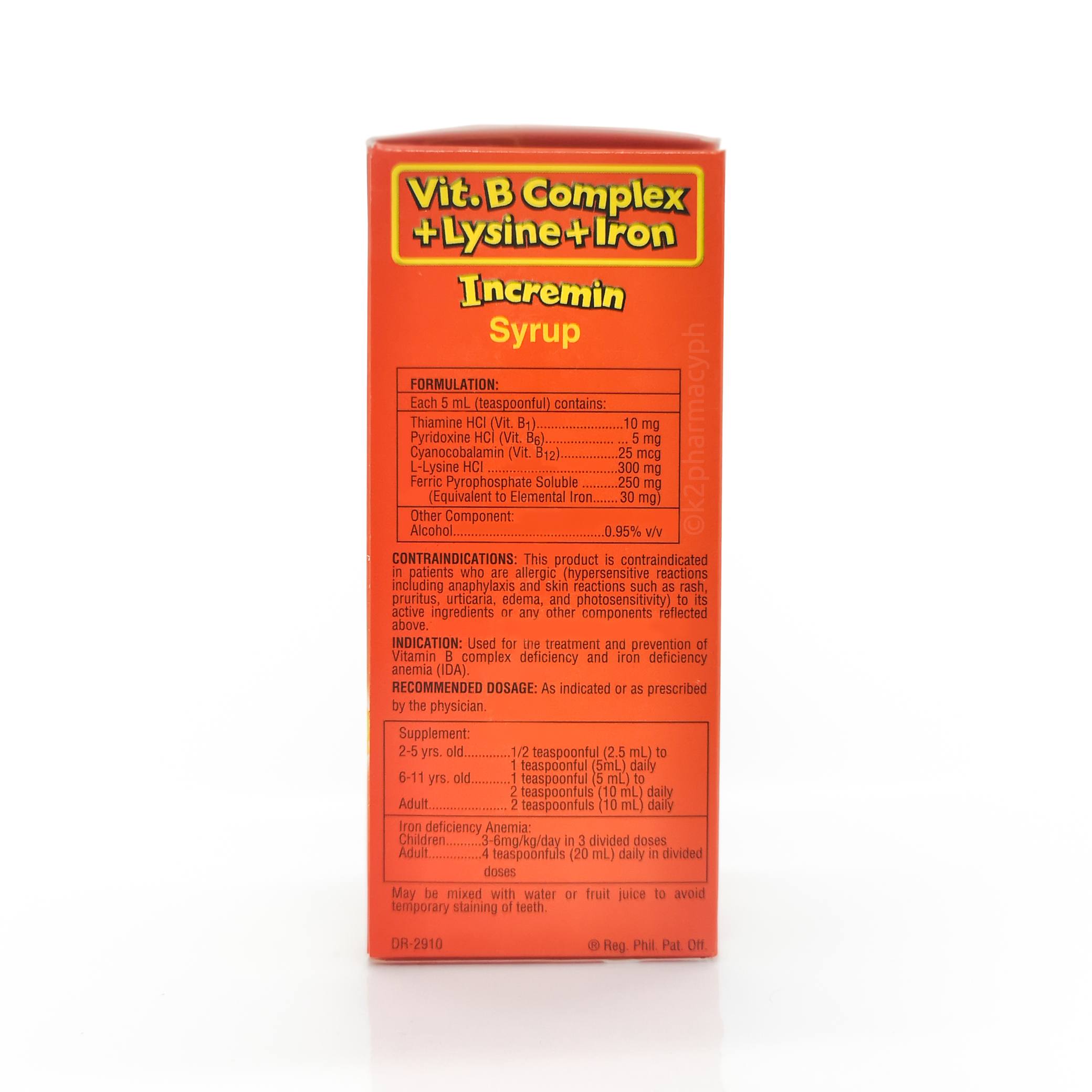 Incremin Syrup Cherry Flavor 120 mL