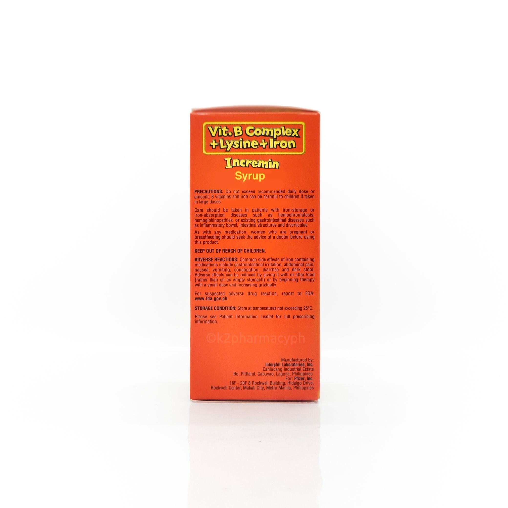 Incremin Syrup Cherry Flavor 60 mL