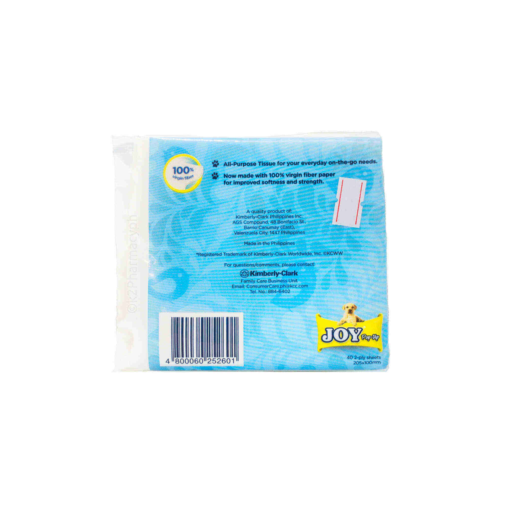 Joy® Pop-Up All Purpose Tissue Blue