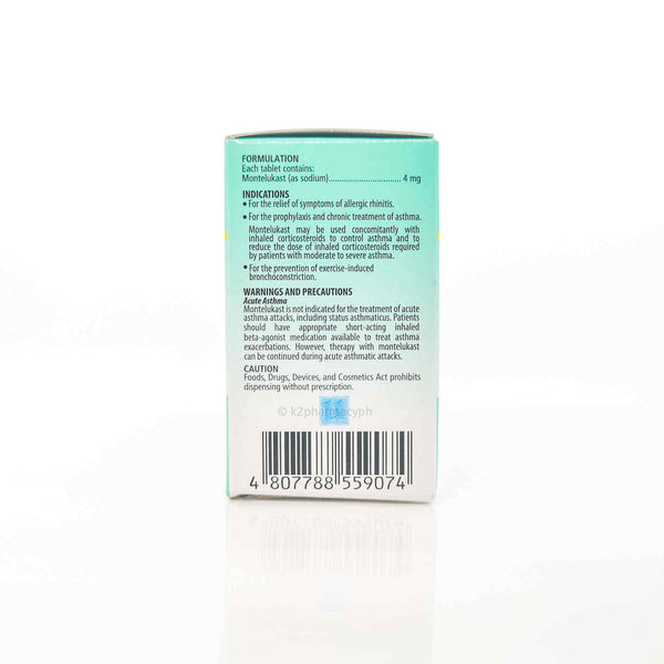 Kastair® EZTab® 4mg Tablet Cherry Flavor