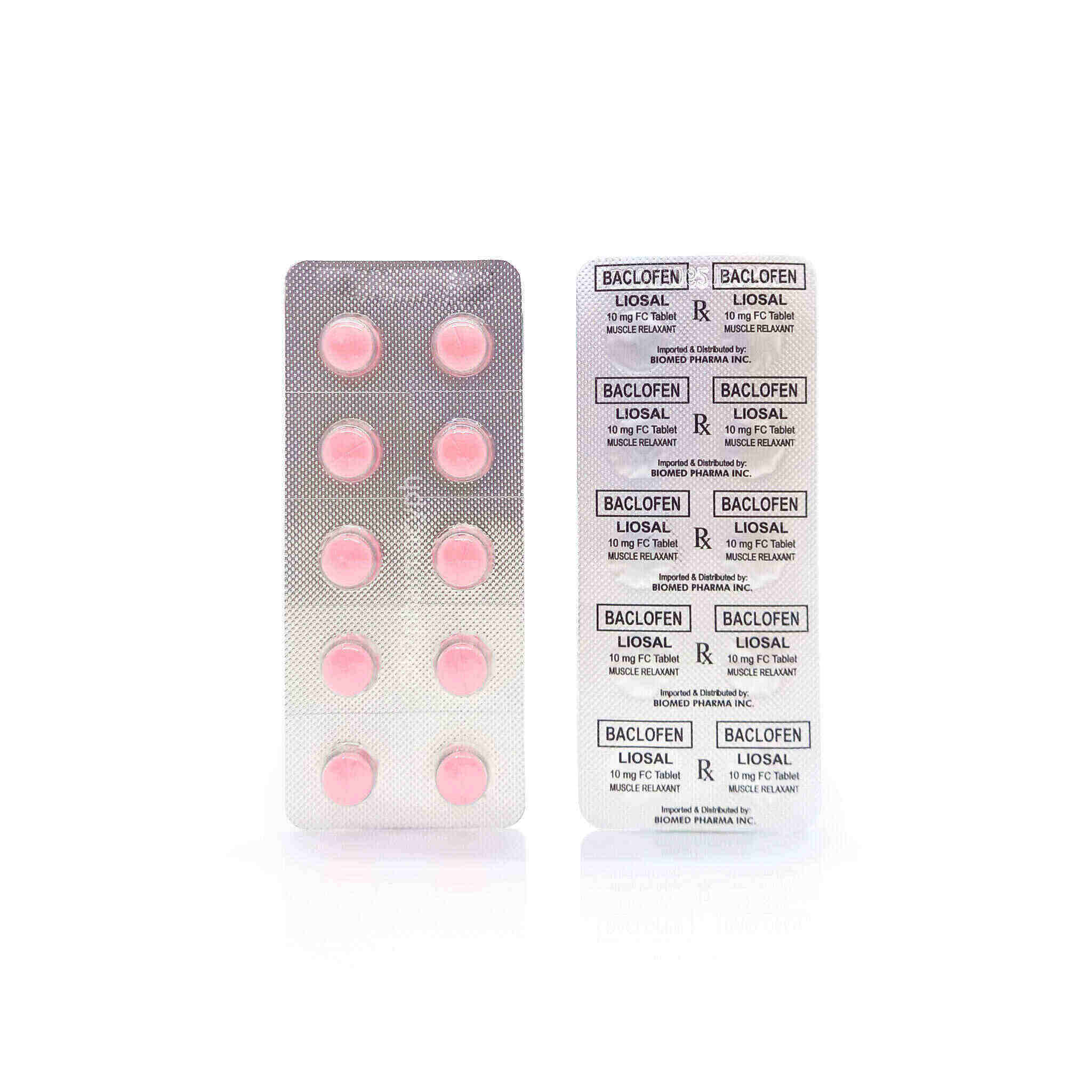 Liosal Baclofen 10mg Tablets