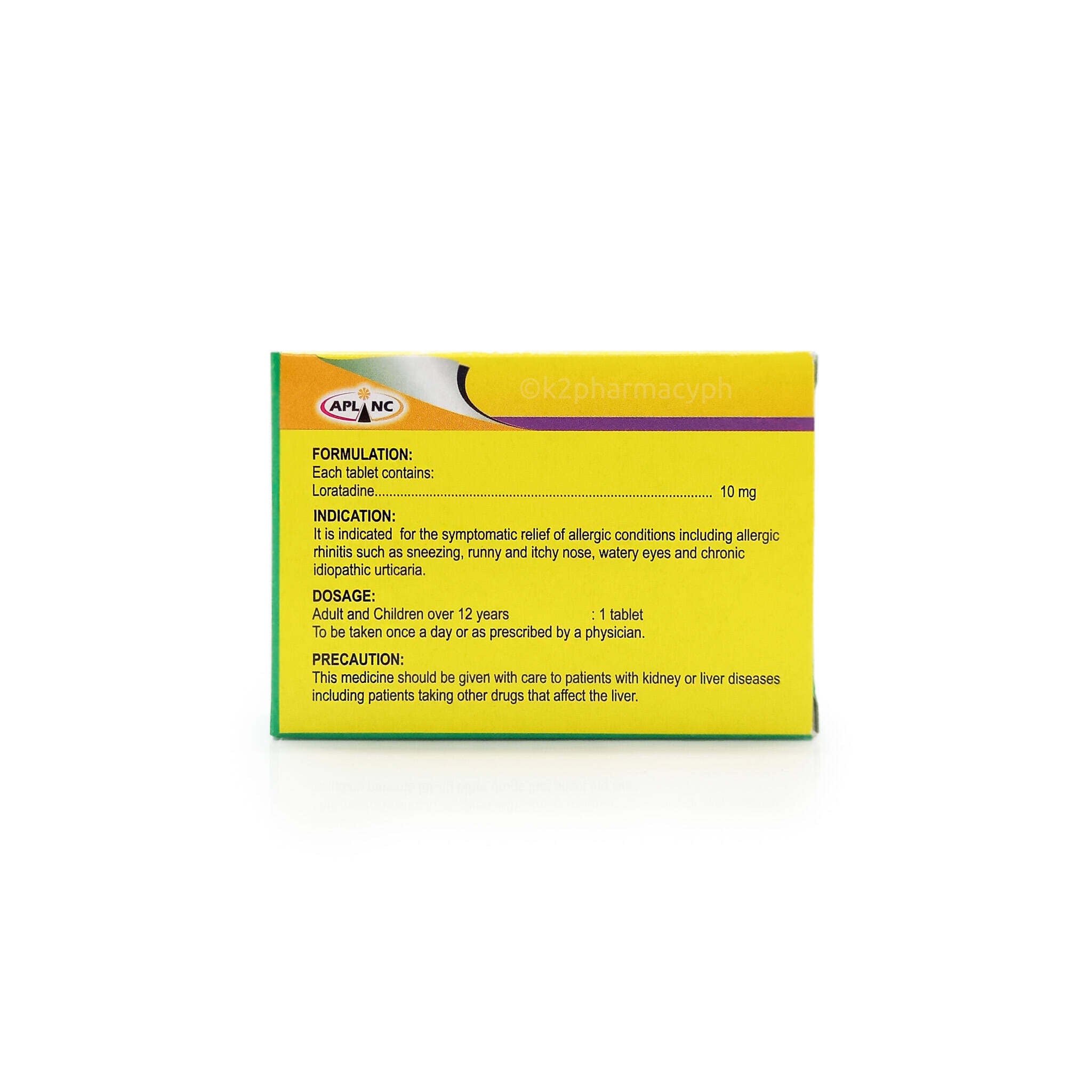Lorarex Loratadine 10mg Tablet