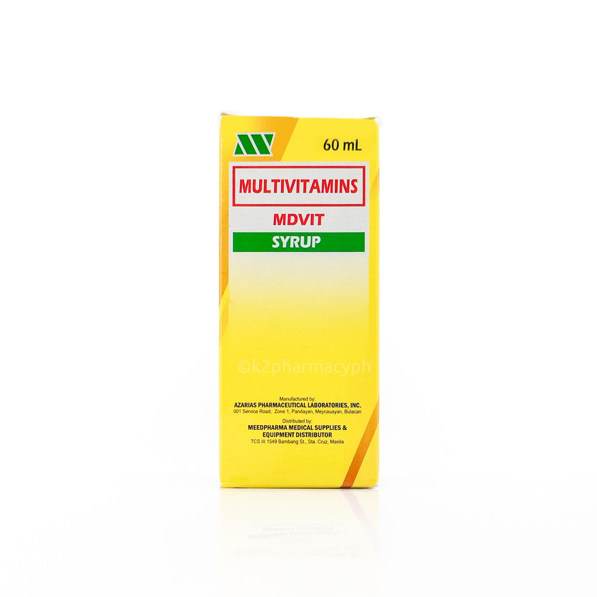 MDVIT Multivitamins Syrup Banana & Vanilla Flavor 60 mL