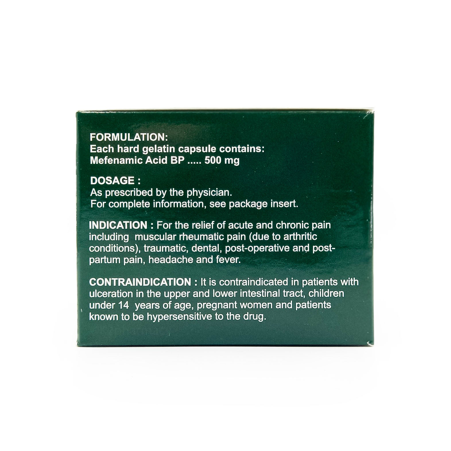 Megyxan Mefenamic Acid 500mg Capsule