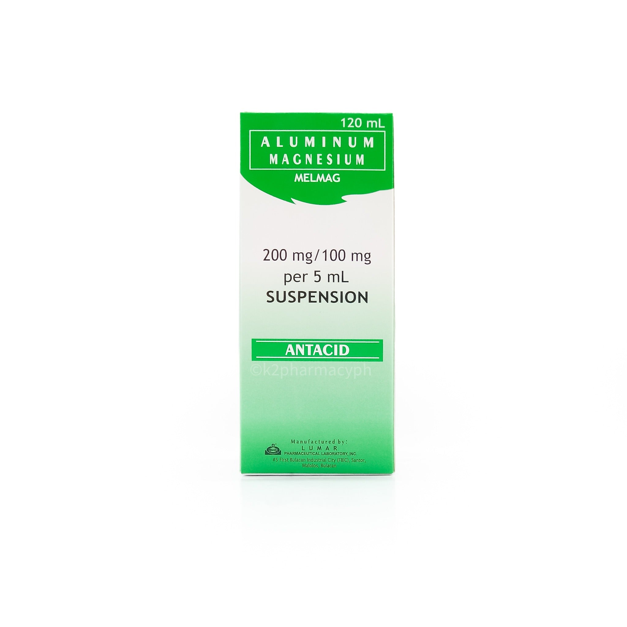 Melmag Aluminum Magnesium 200mg/100mg per 5mL Suspension