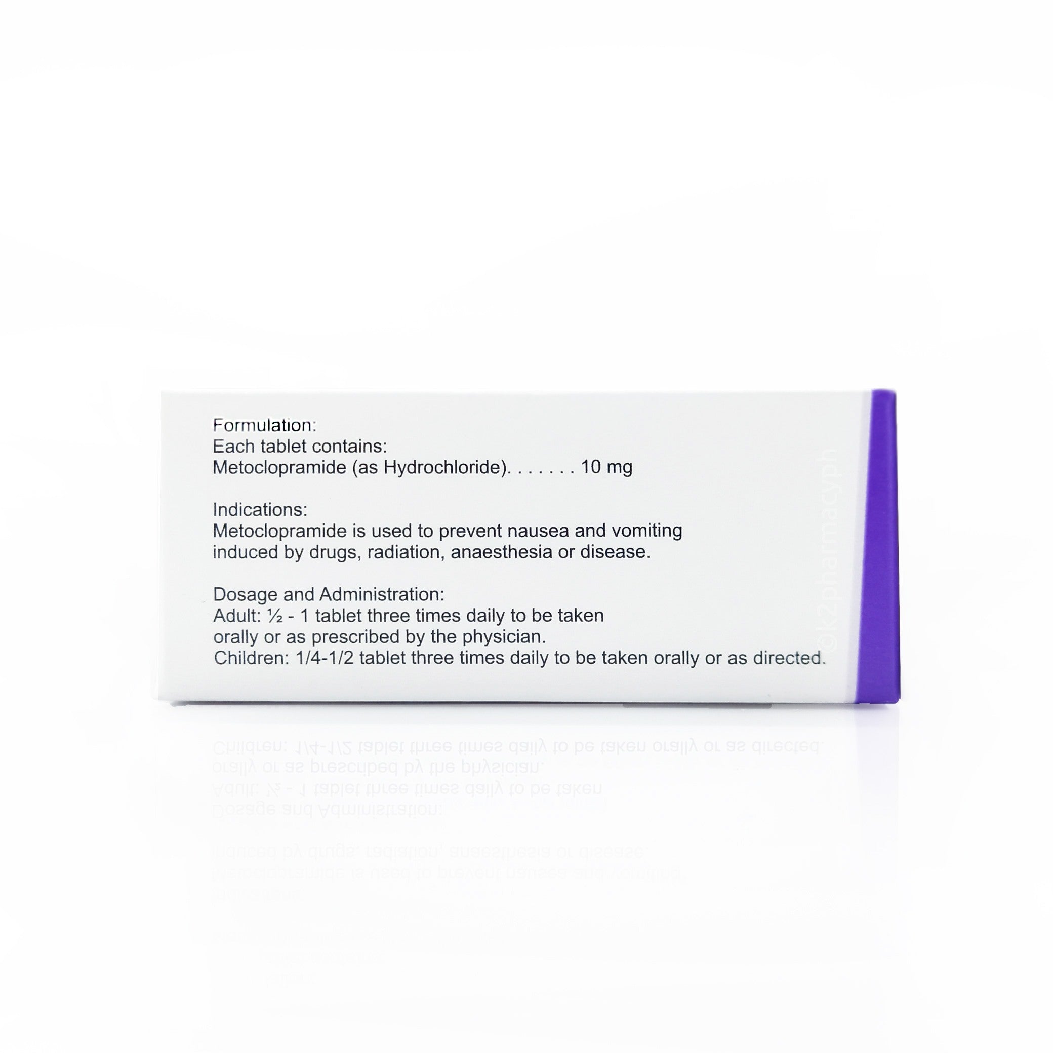 Meto Metoclopramide 10mg Tablet