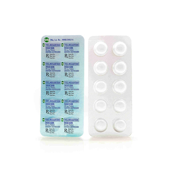 Micor Telmisartan 40mg Tablets