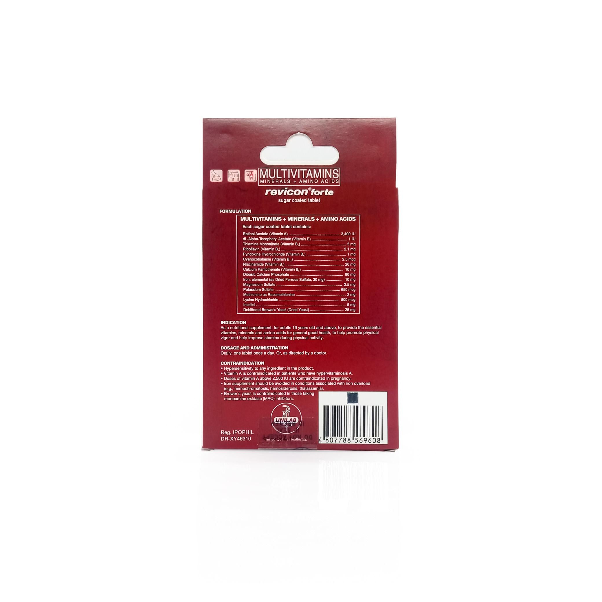 Revicon® Forte Sugar Coated Tablets 8s