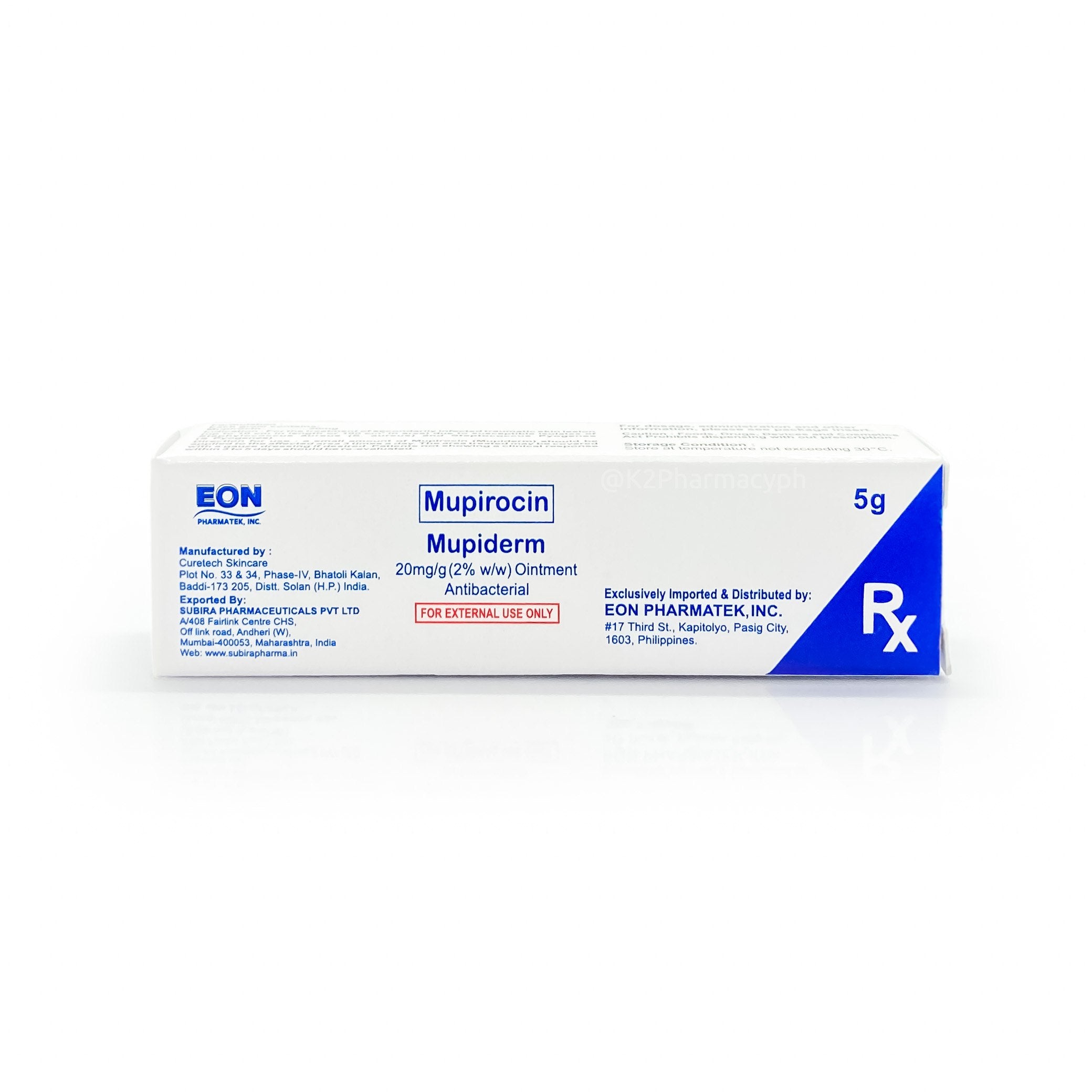 Mupiderm Mupirocin Ointment 5g