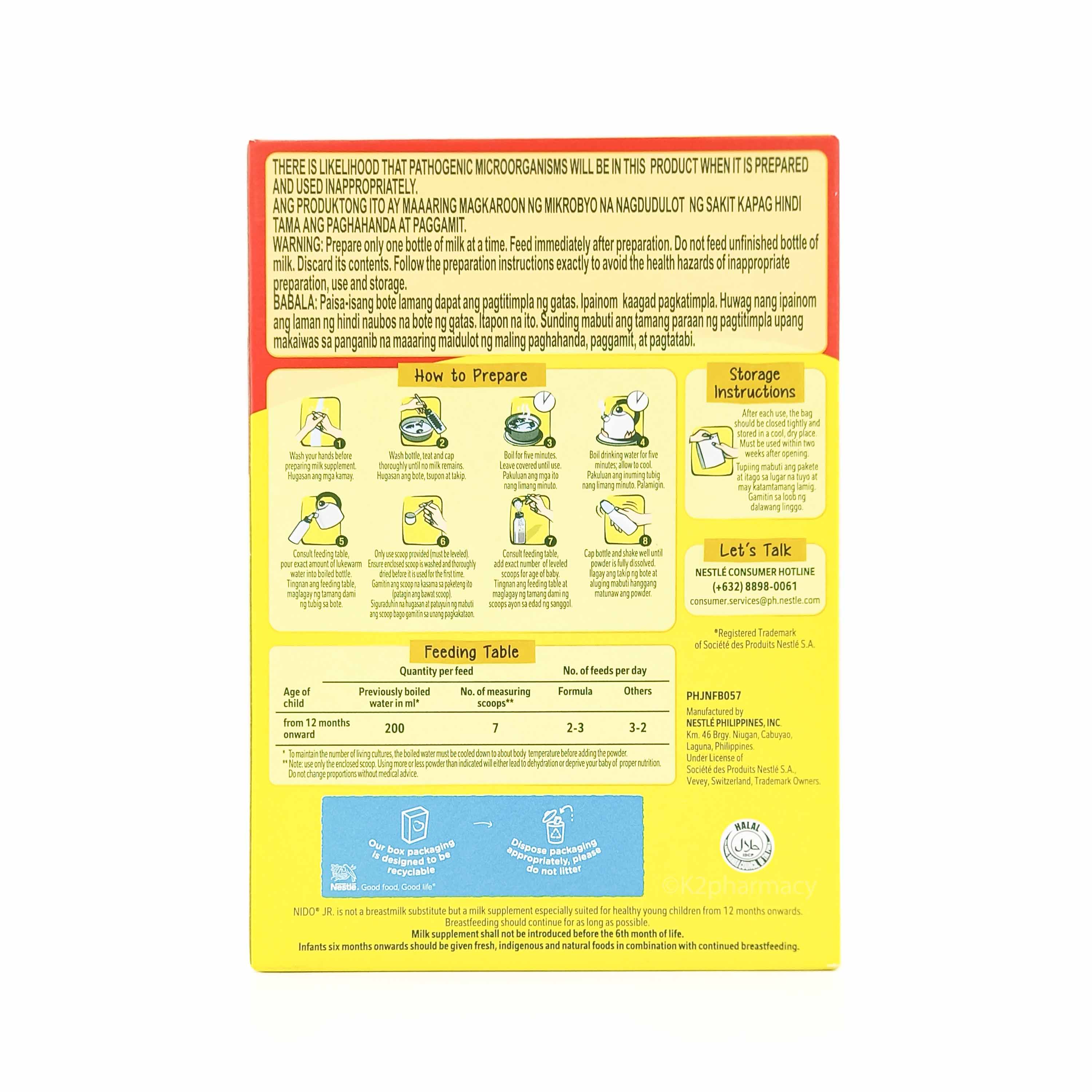 Nestle® Nido® Jr. Milk Supplement 150g